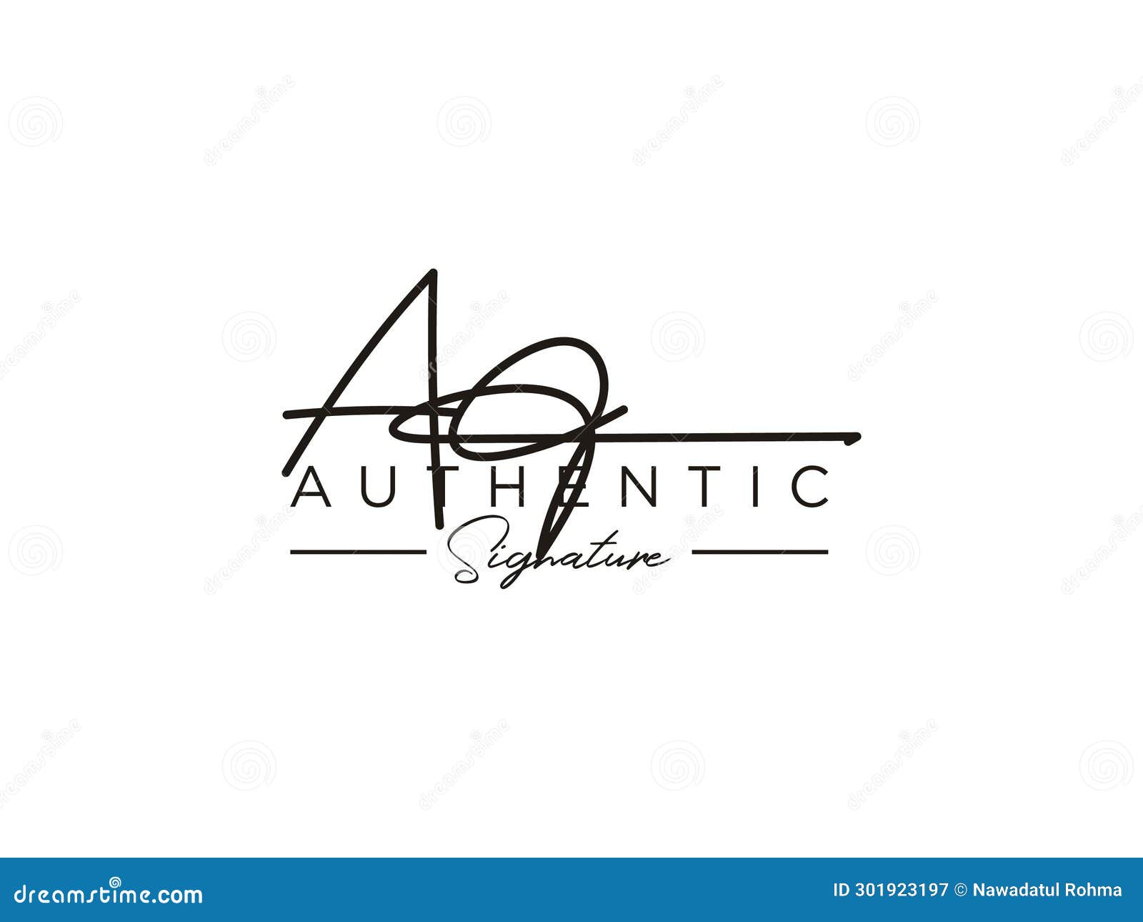 Letter AO Signature Logo Template Vector Stock Vector - Illustration of ...
