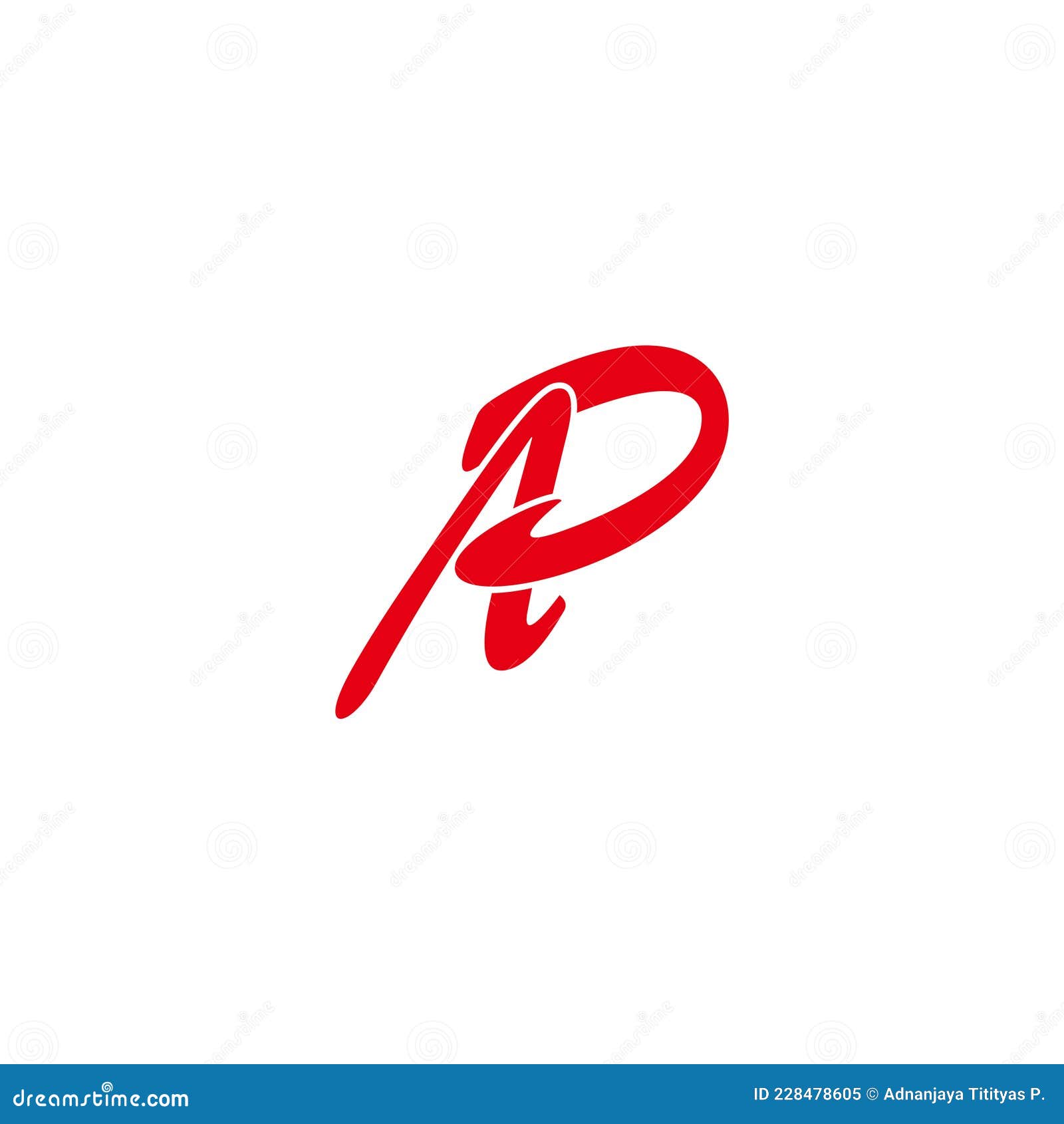 Letter Ap Curve Overlapping Line Logo Vector Stock Vector ...