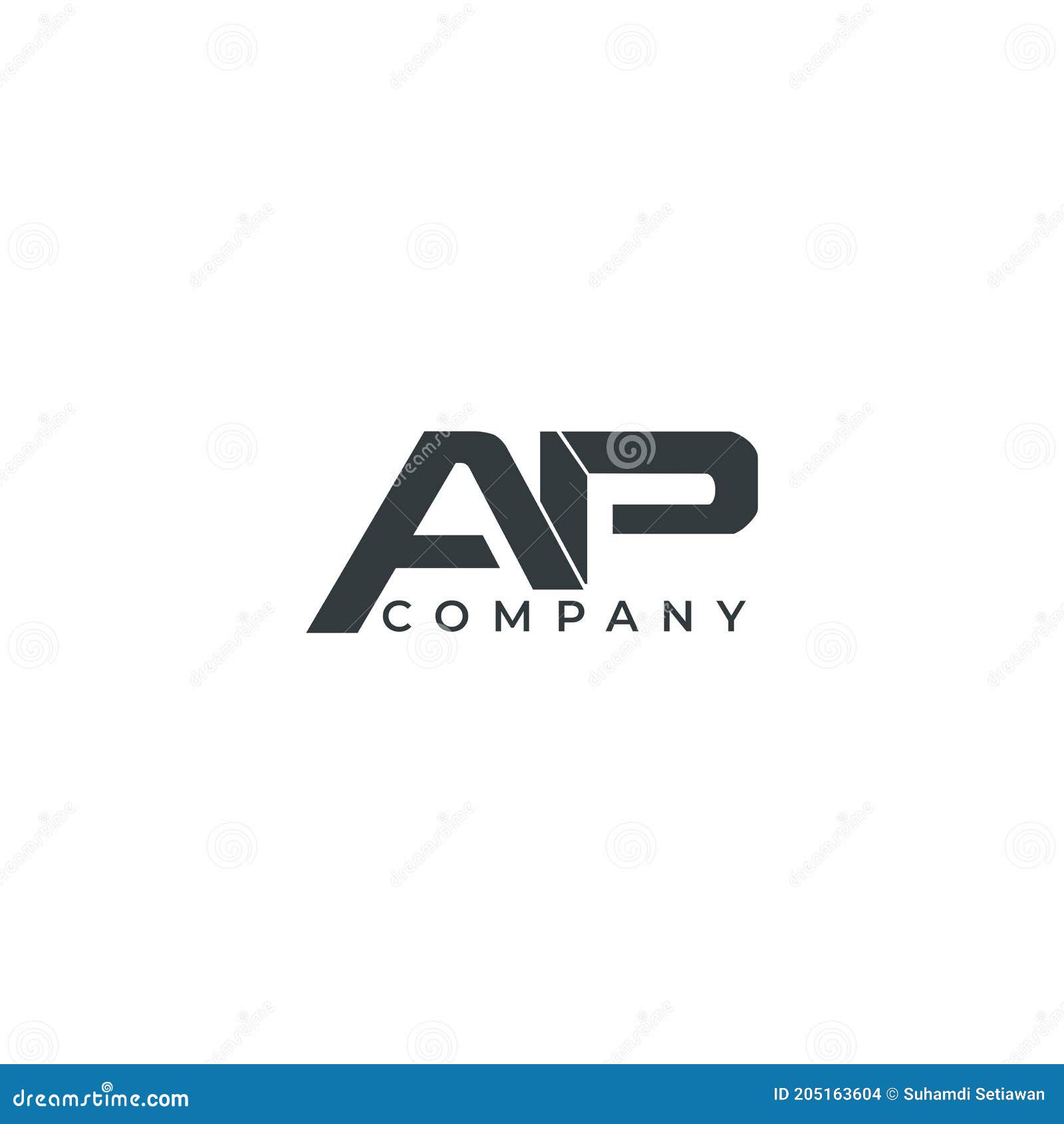 Letter AP Modern Company Logo Design Vector Template Stock Vector ...