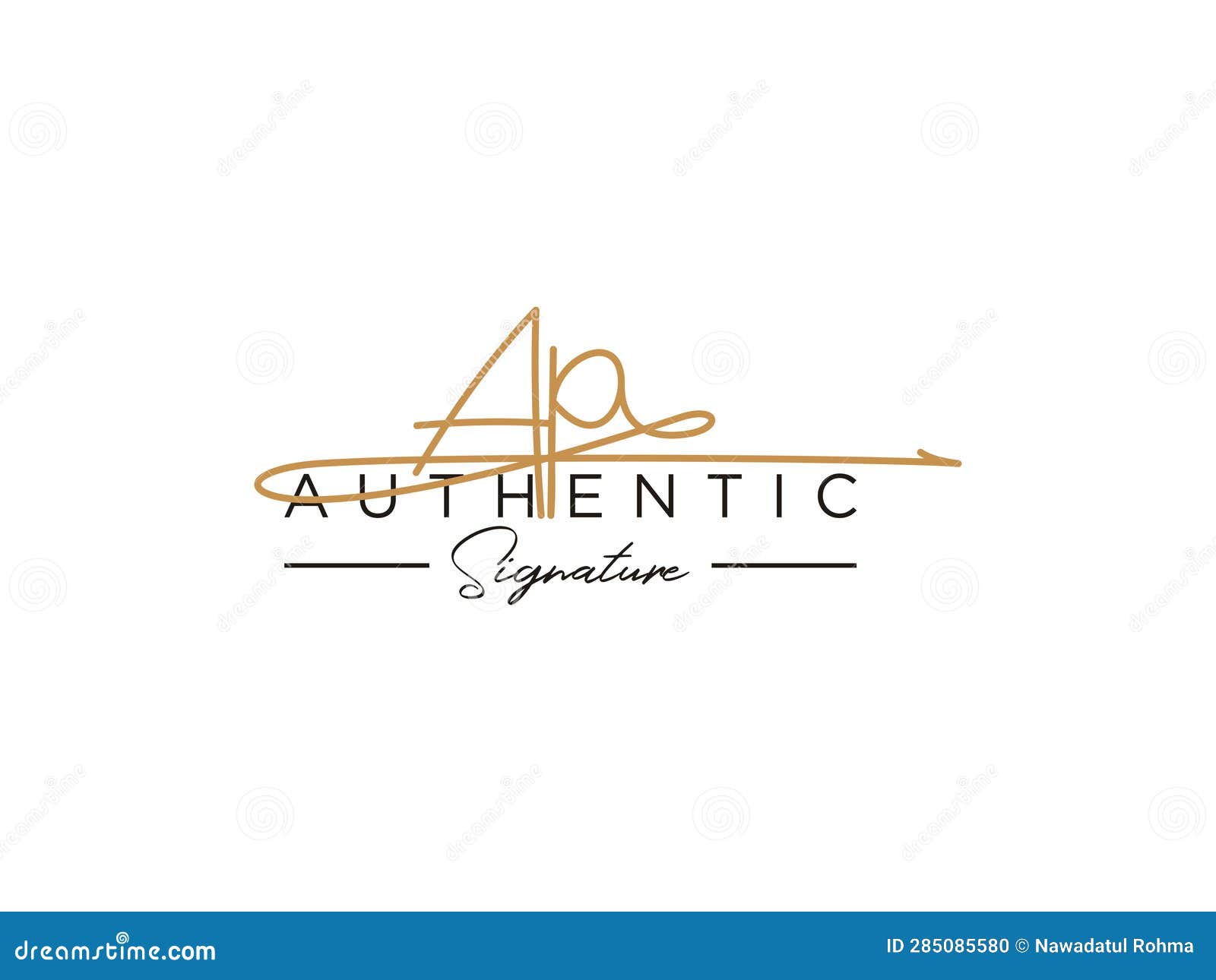 Letter AP Signature Logo Template Vector Stock Vector - Illustration of ...