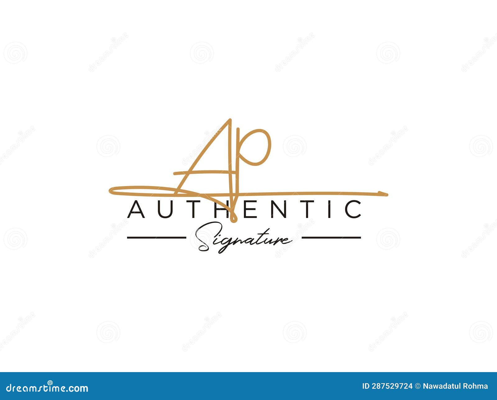 Letter AP Signature Logo Template Vector Stock Vector - Illustration of ...