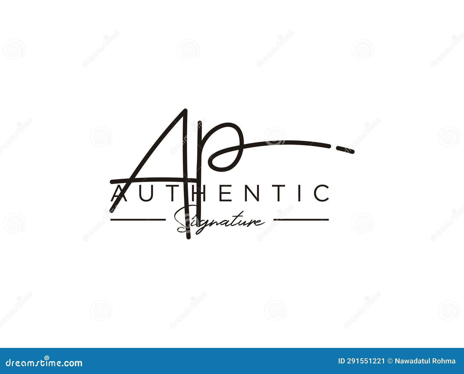 Letter AP Signature Logo Template Vector Stock Vector - Illustration of ...