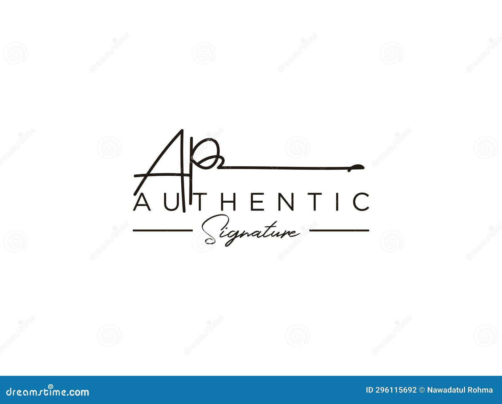 Letter AP Signature Logo Template Vector Stock Vector - Illustration of ...