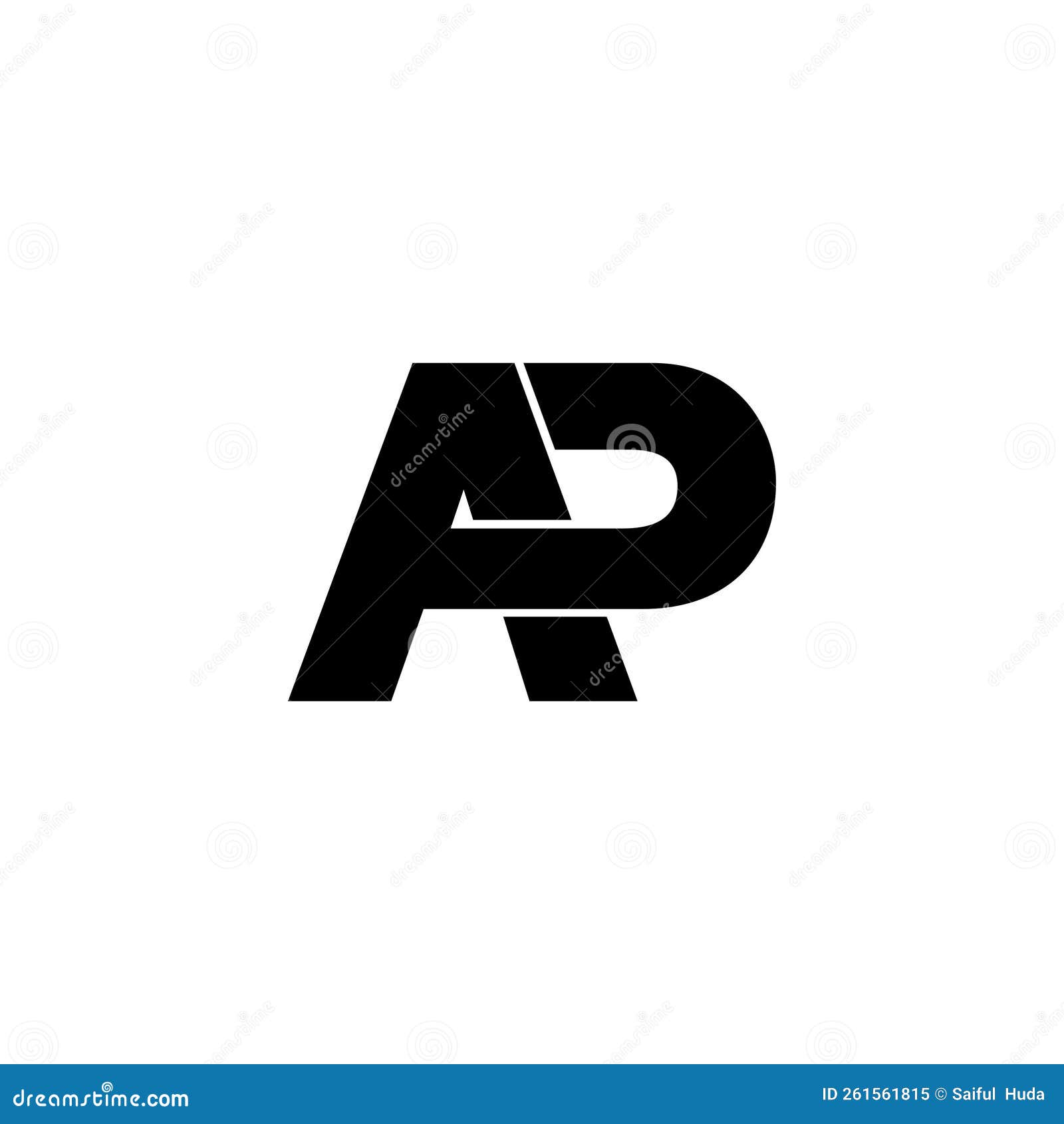 Letter AP Simple Monogram Logo Icon Design. Stock Vector - Illustration ...