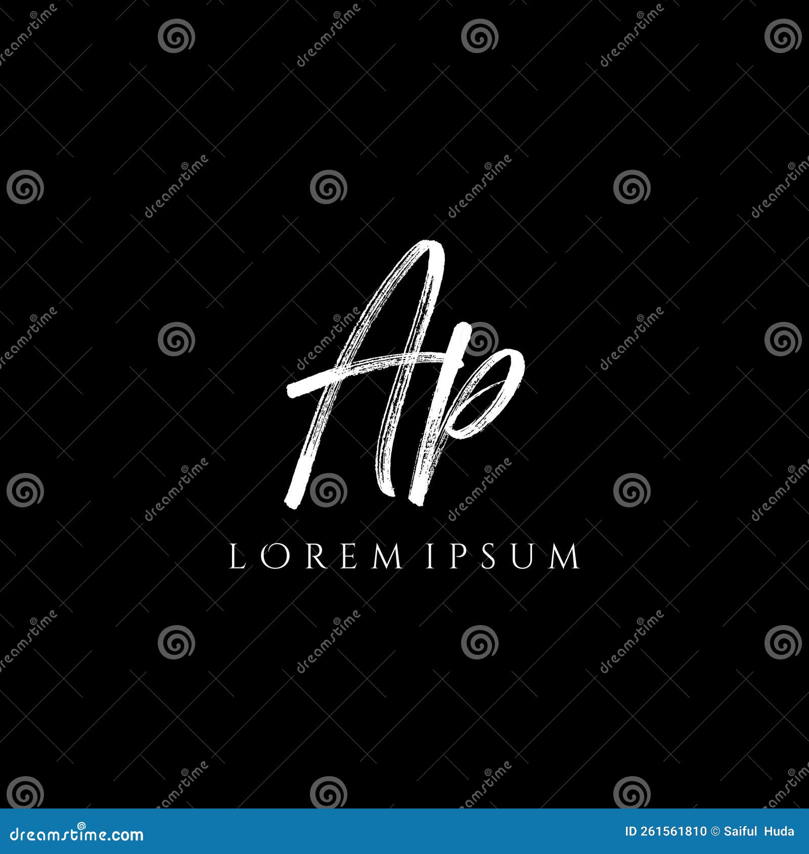 Letter AP Simple Monogram Logo Icon Design. Stock Vector - Illustration ...