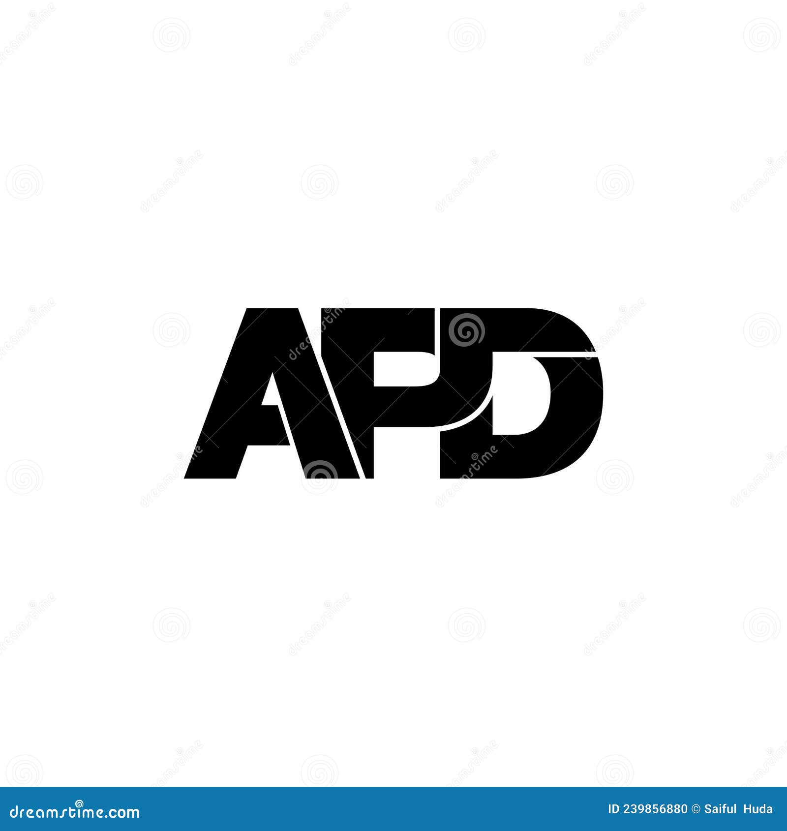 Letter APD Simple Monogram Logo Icon Design. Stock Vector ...
