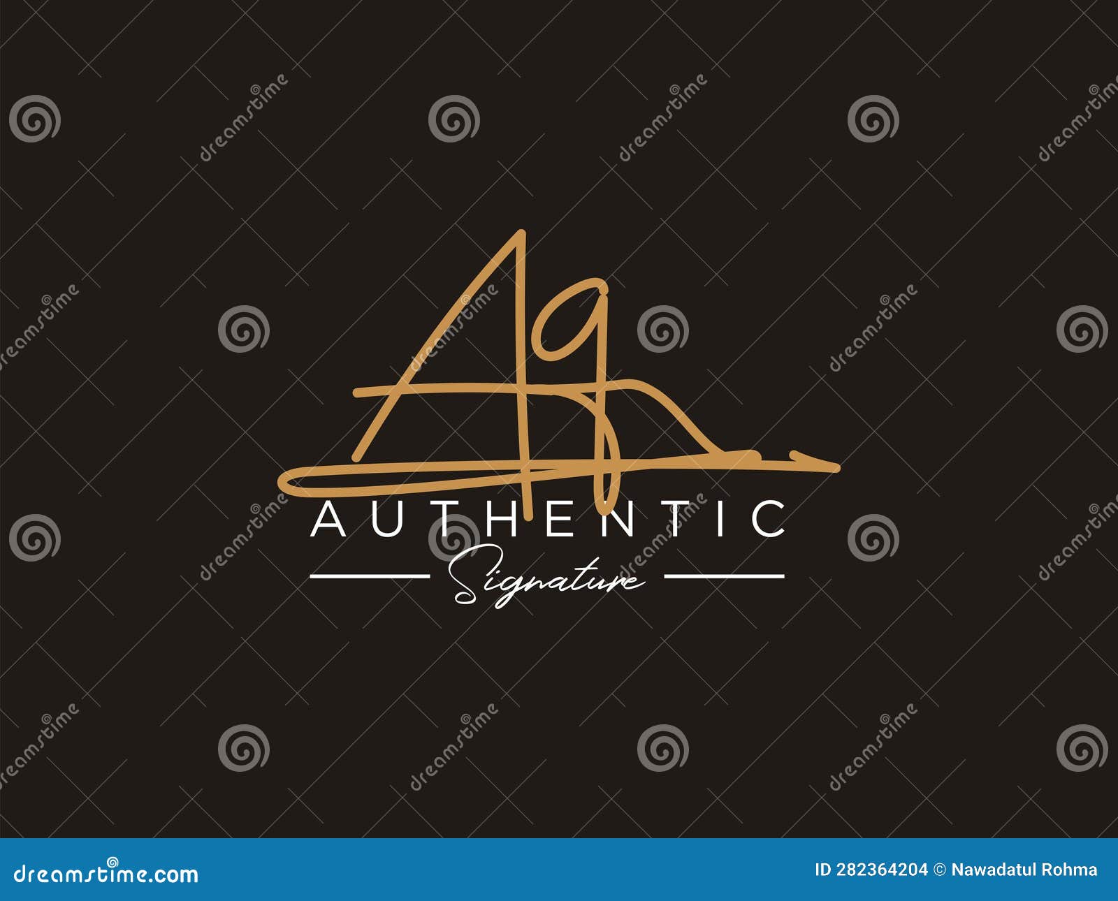 Letter AQ Signature Logo Template Vector Stock Vector - Illustration of ...