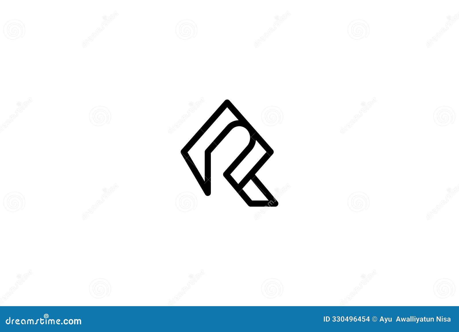 Letter AR or RA Logo Design Vector Stock Illustration - Illustration of ...