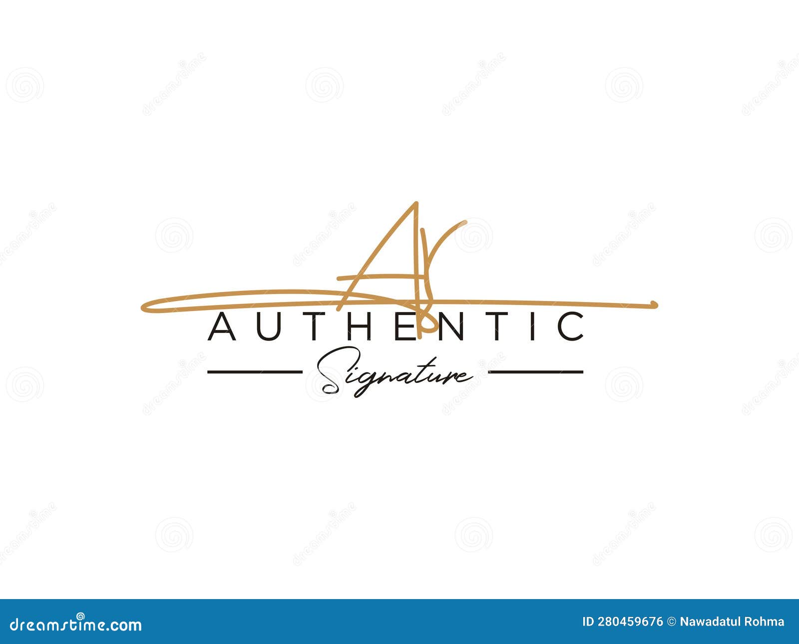 Letter AR Signature Logo Template Vector Stock Vector - Illustration of ...