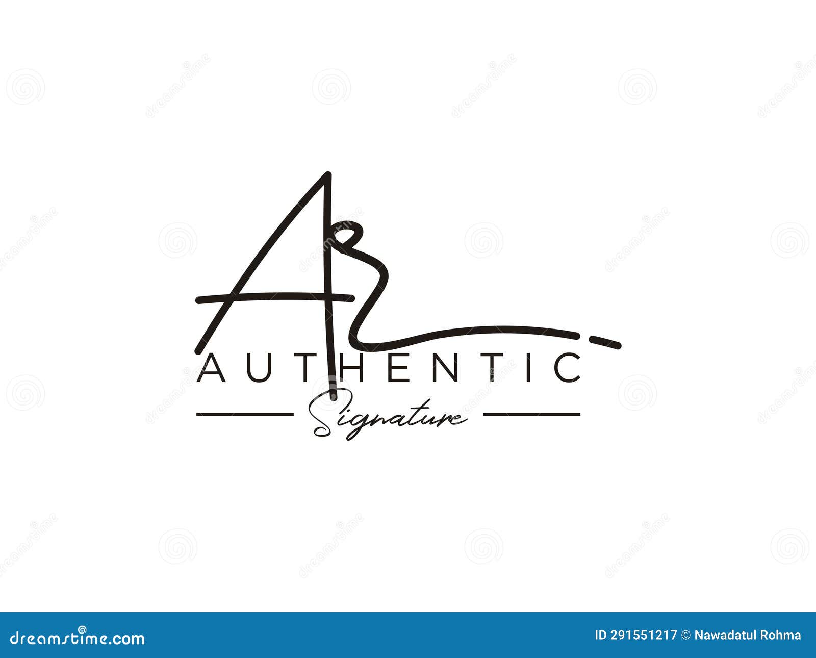 Letter AR Signature Logo Template Vector Stock Vector - Illustration of ...