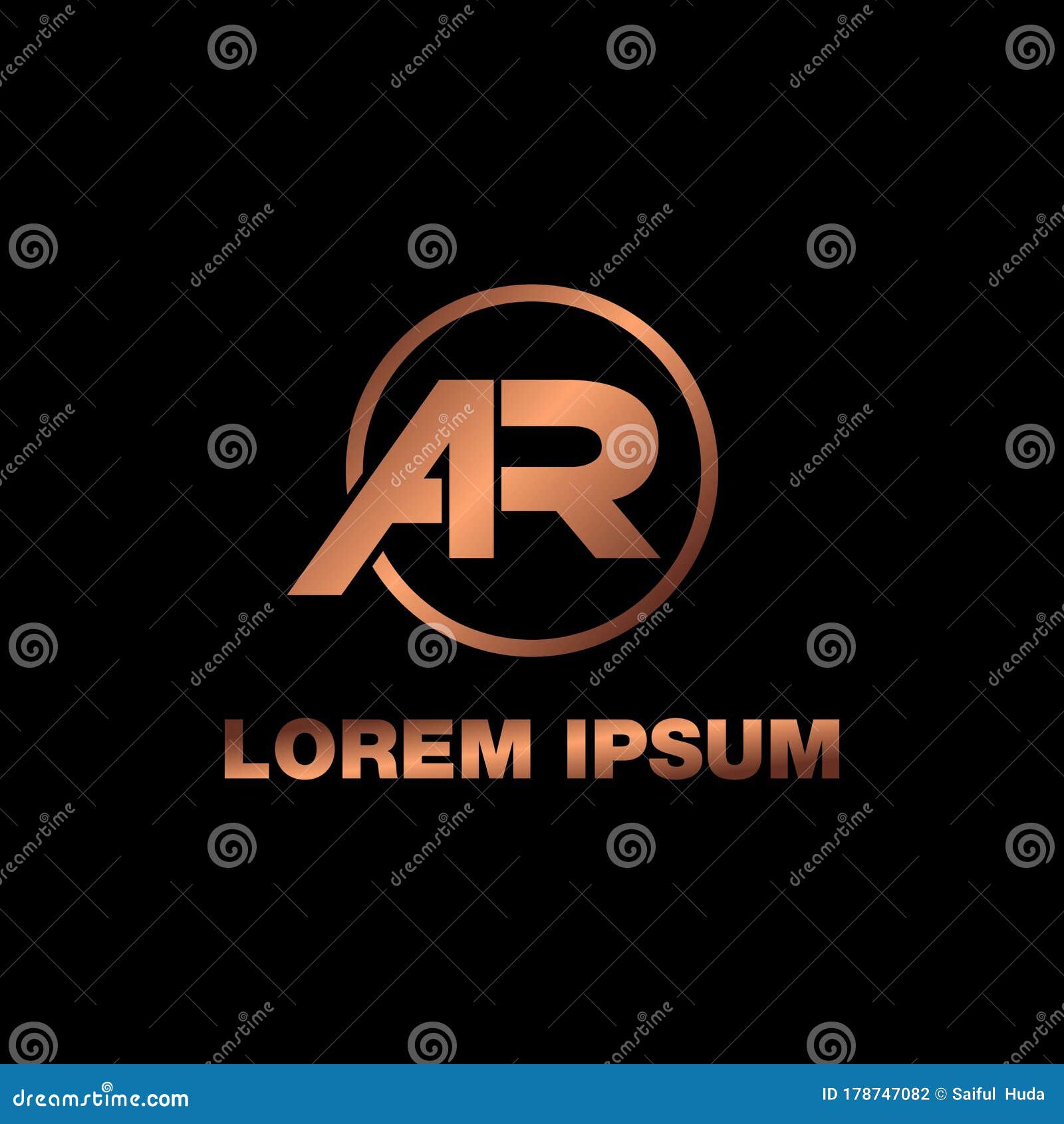 Letter AR Simple Logo Icon Design Vector Stock Vector - Illustration of ...