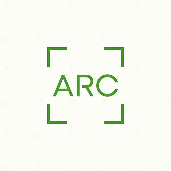 Letter ARC Font with Cut Rectangular Capture. Related To Initial ...