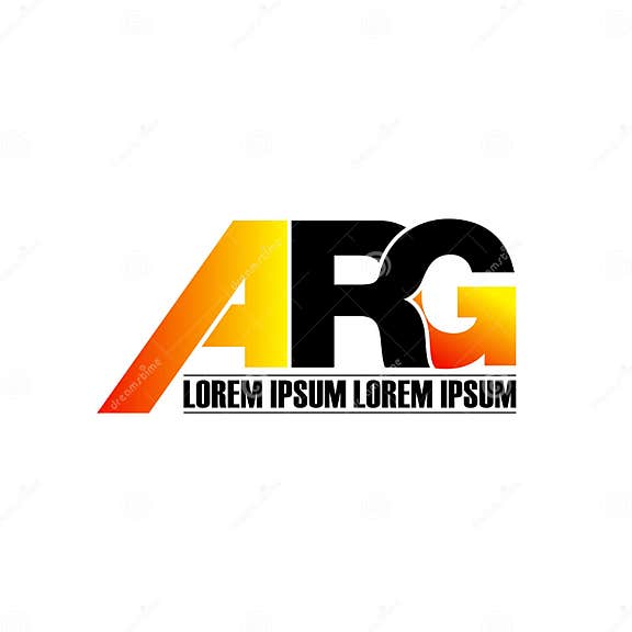 Letter ARG Simple Monogram Logo Icon Design. Stock Vector ...