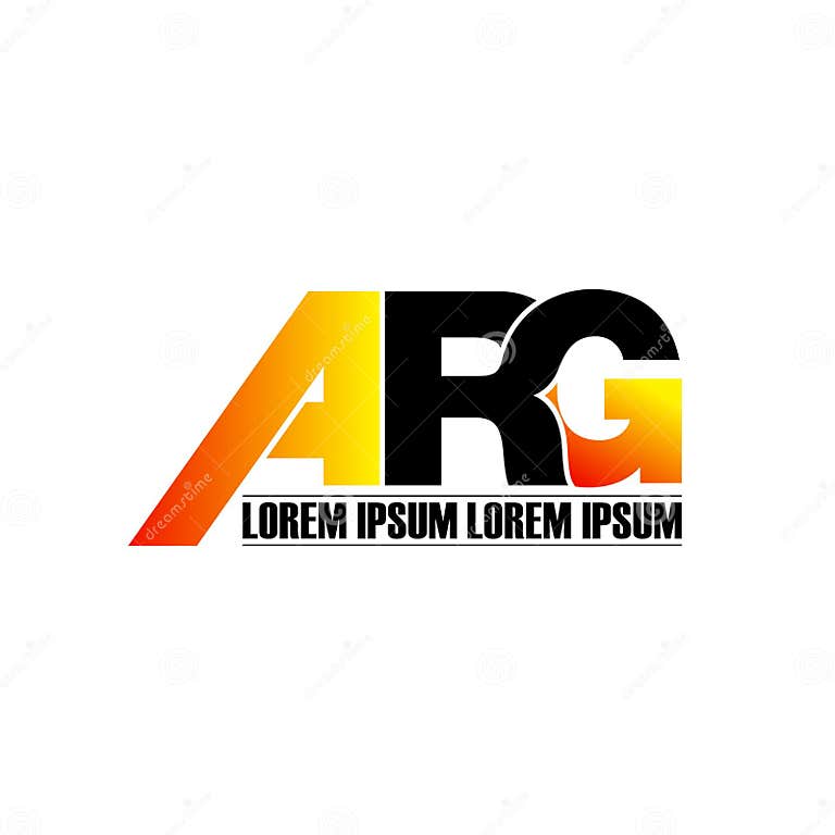 Letter ARG Simple Monogram Logo Icon Design. Stock Vector ...