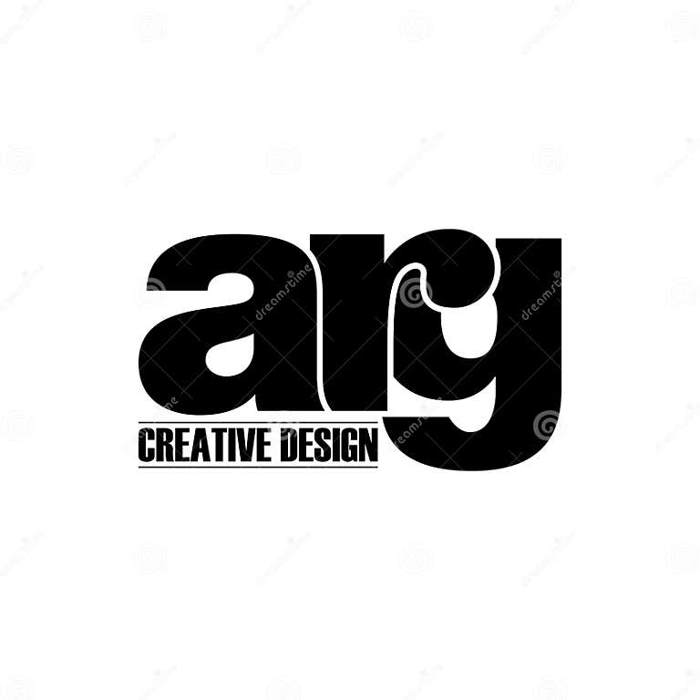 Letter ARG Simple Monogram Logo Icon Design. Stock Vector ...