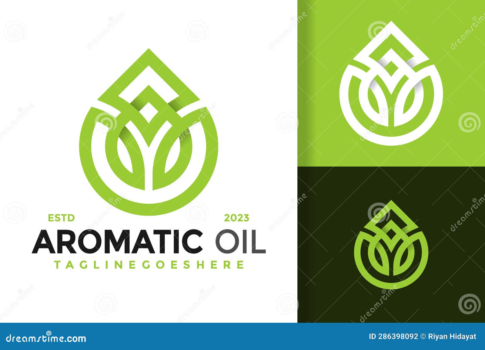 Letter a Aromatic Oil Linear Logo Design Vector Symbol Icon ...