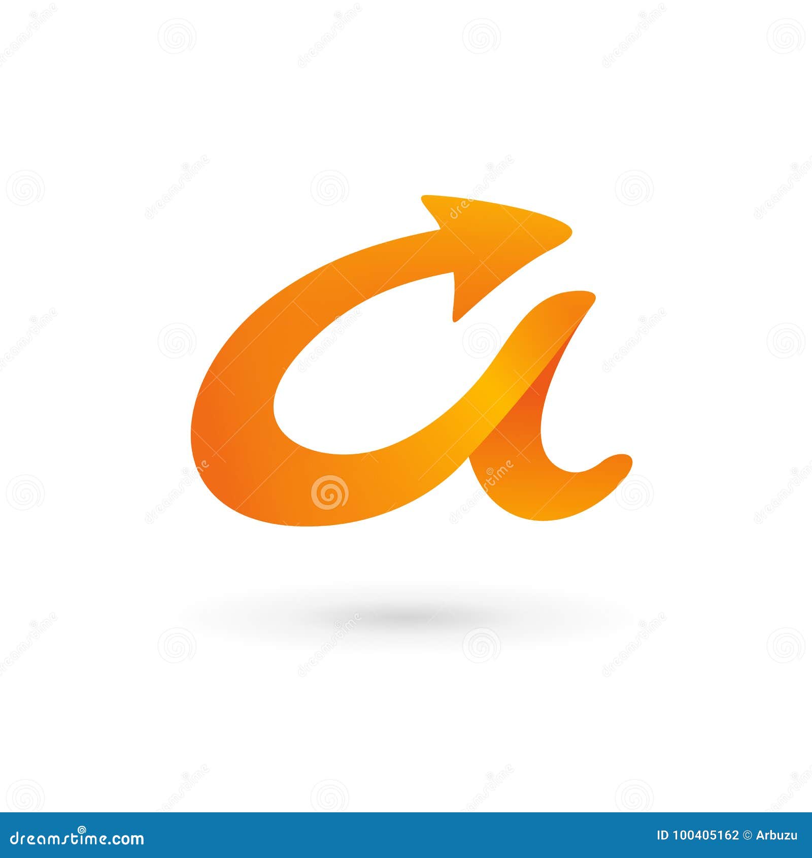 Letter a Arrow Logo Icon Design Template Elements Stock Vector ...
