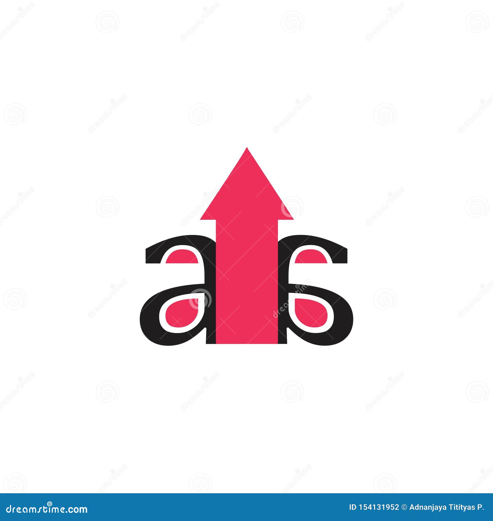 Letter a Arrow Up Symbol Logo Vector Stock Vector - Illustration of ...