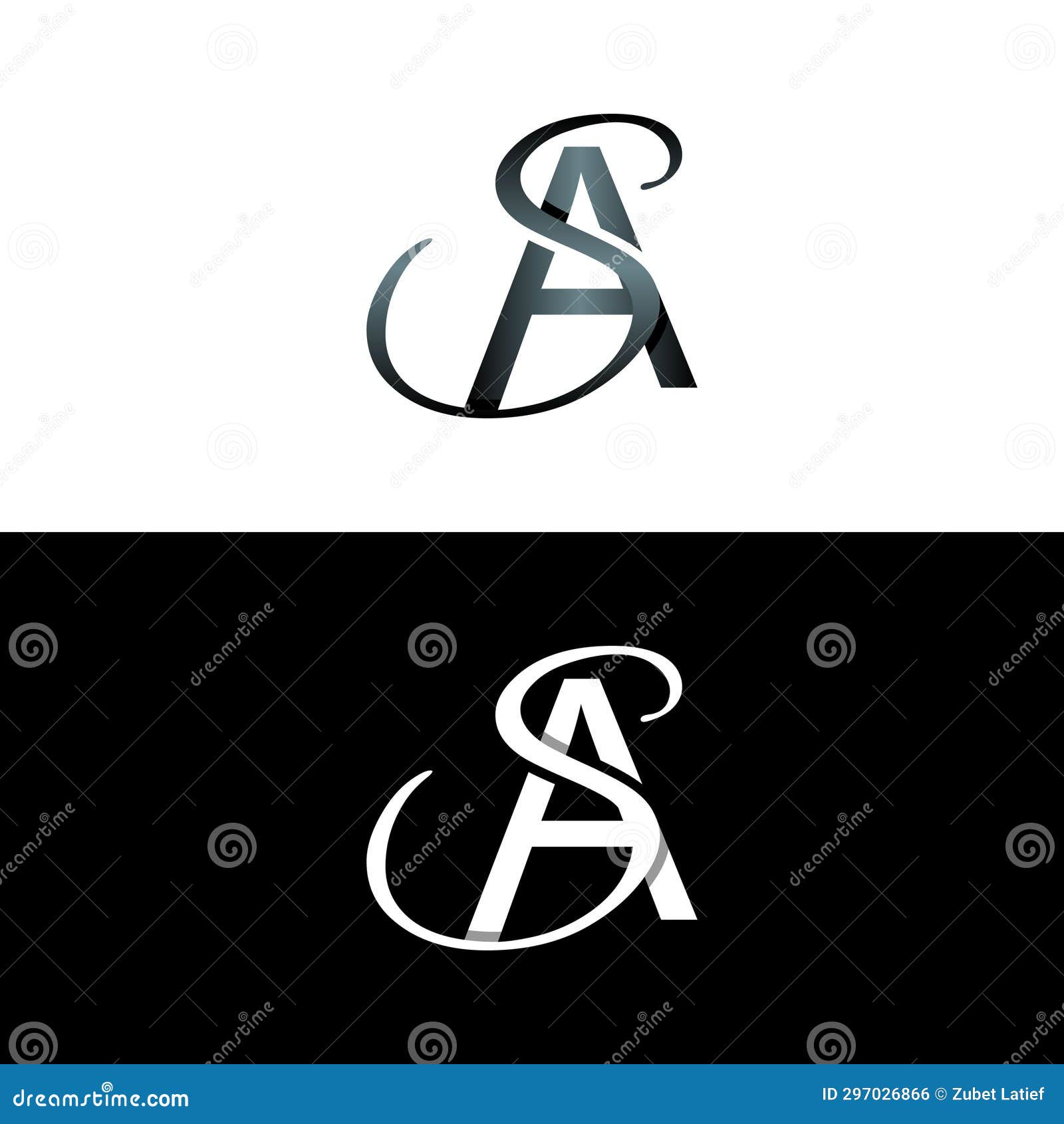 Letter AS Luxury Modern Monogram Logo Vector Design, Logo Initial ...