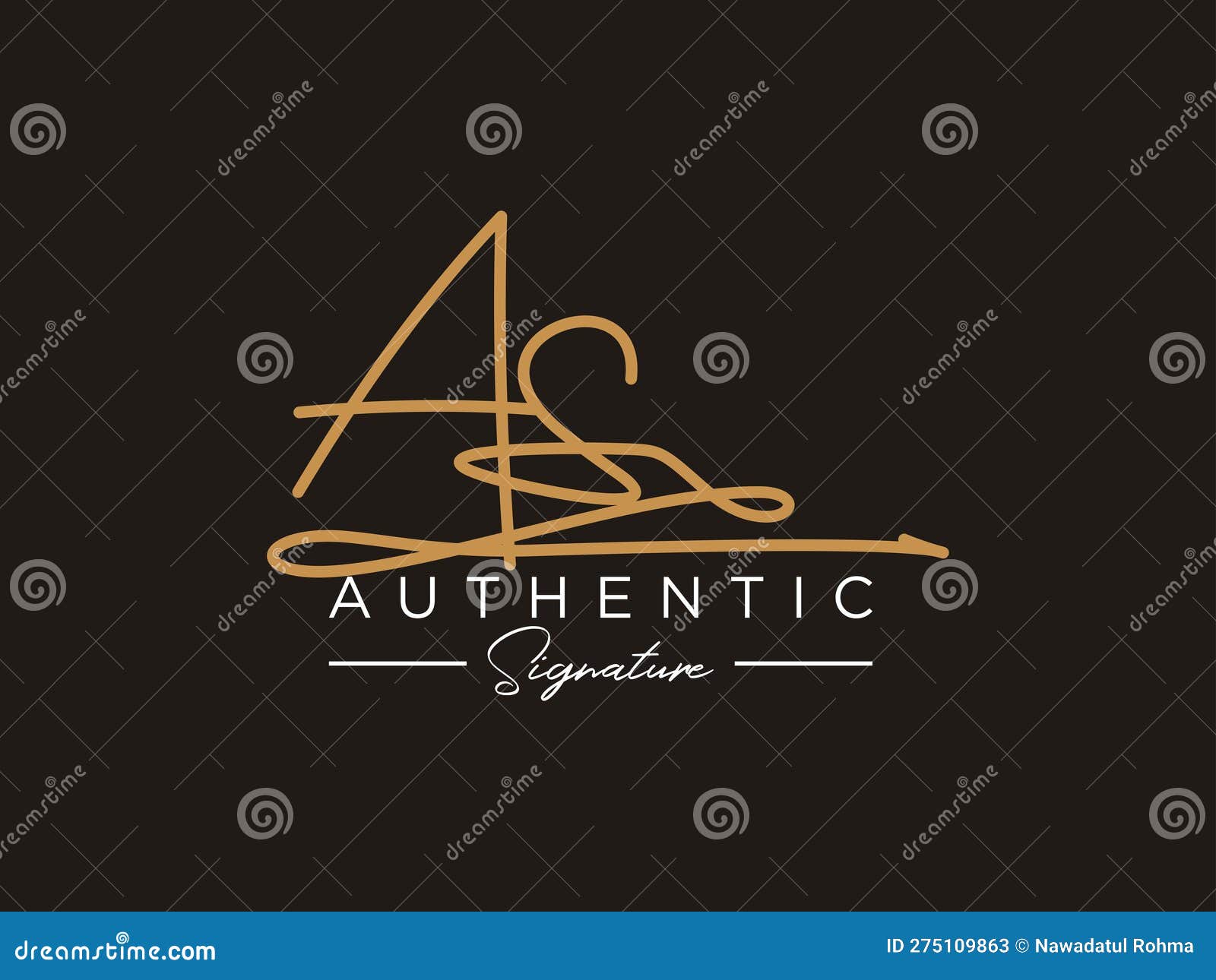 Letter AS Signature Logo Template Vector Stock Vector - Illustration of ...