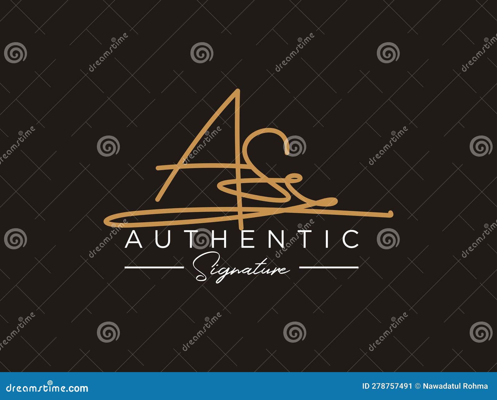 Letter AS Signature Logo Template Vector Stock Vector - Illustration of ...