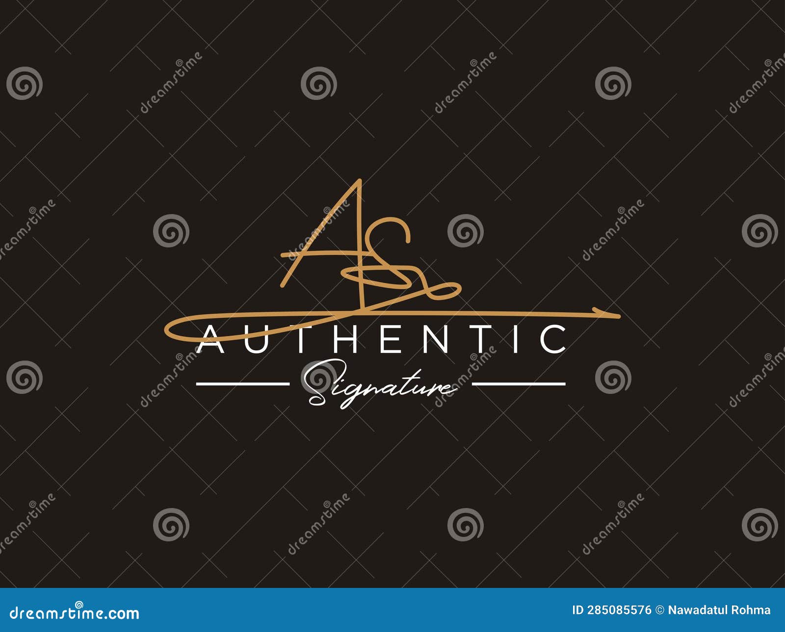 Letter AS Signature Logo Template Vector Stock Vector - Illustration of ...