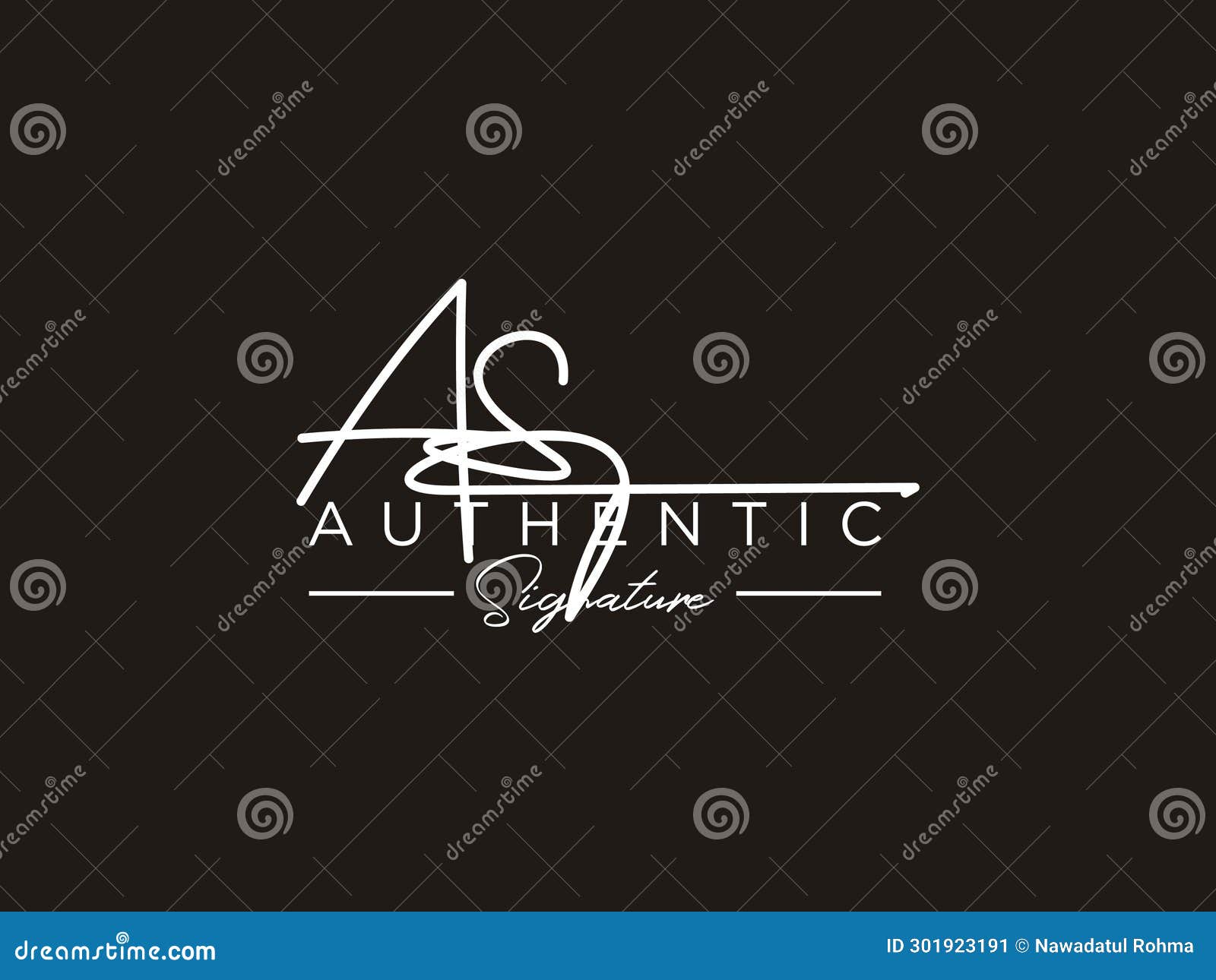 Letter AS Signature Logo Template Vector Stock Vector - Illustration of ...