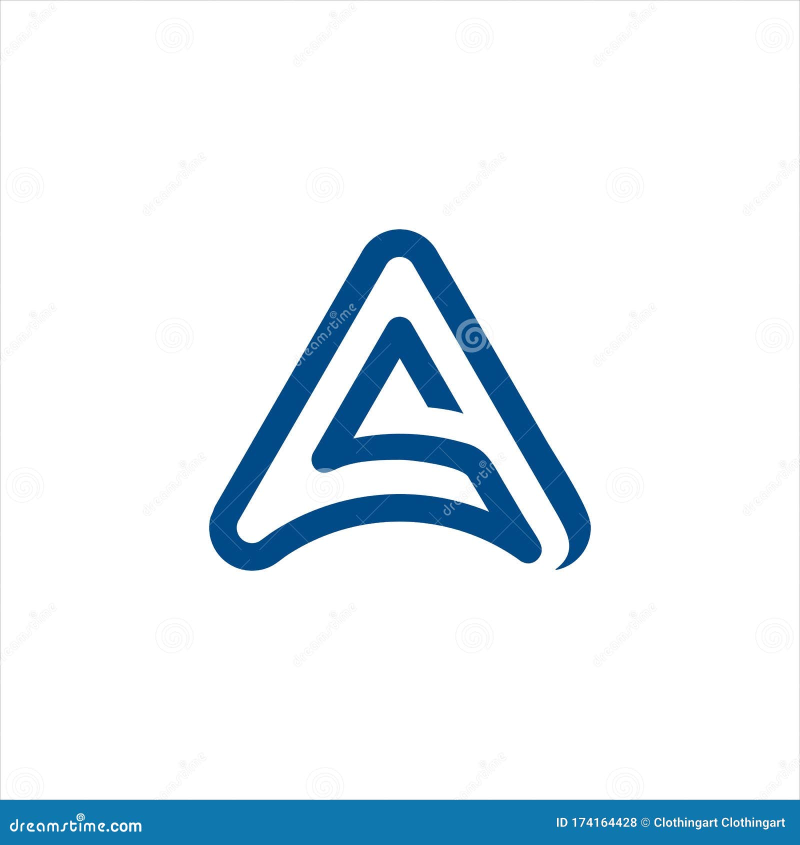 Letter As Vector Logo Graphic Modern Abstract Stock Vector ...