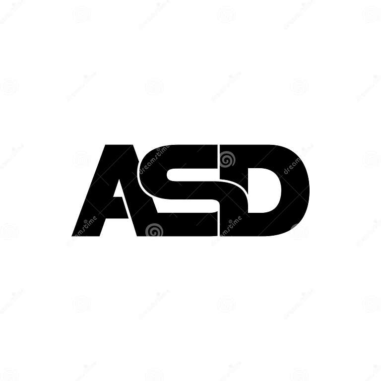 Letter ASD Simple Monogram Logo Icon Design. Stock Vector ...