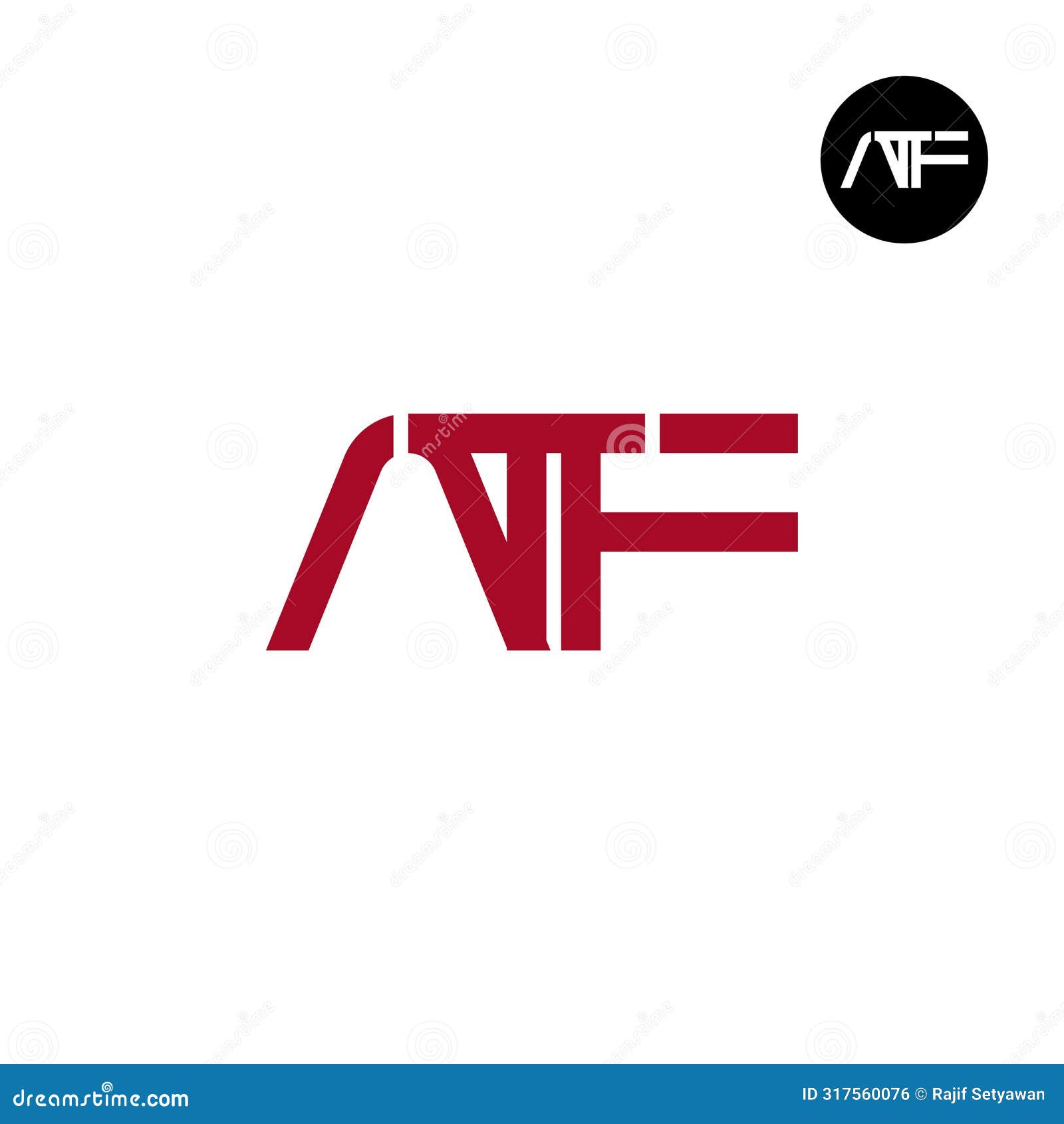 Letter ATF Monogram Logo Design Vector Illustration | CartoonDealer.com ...
