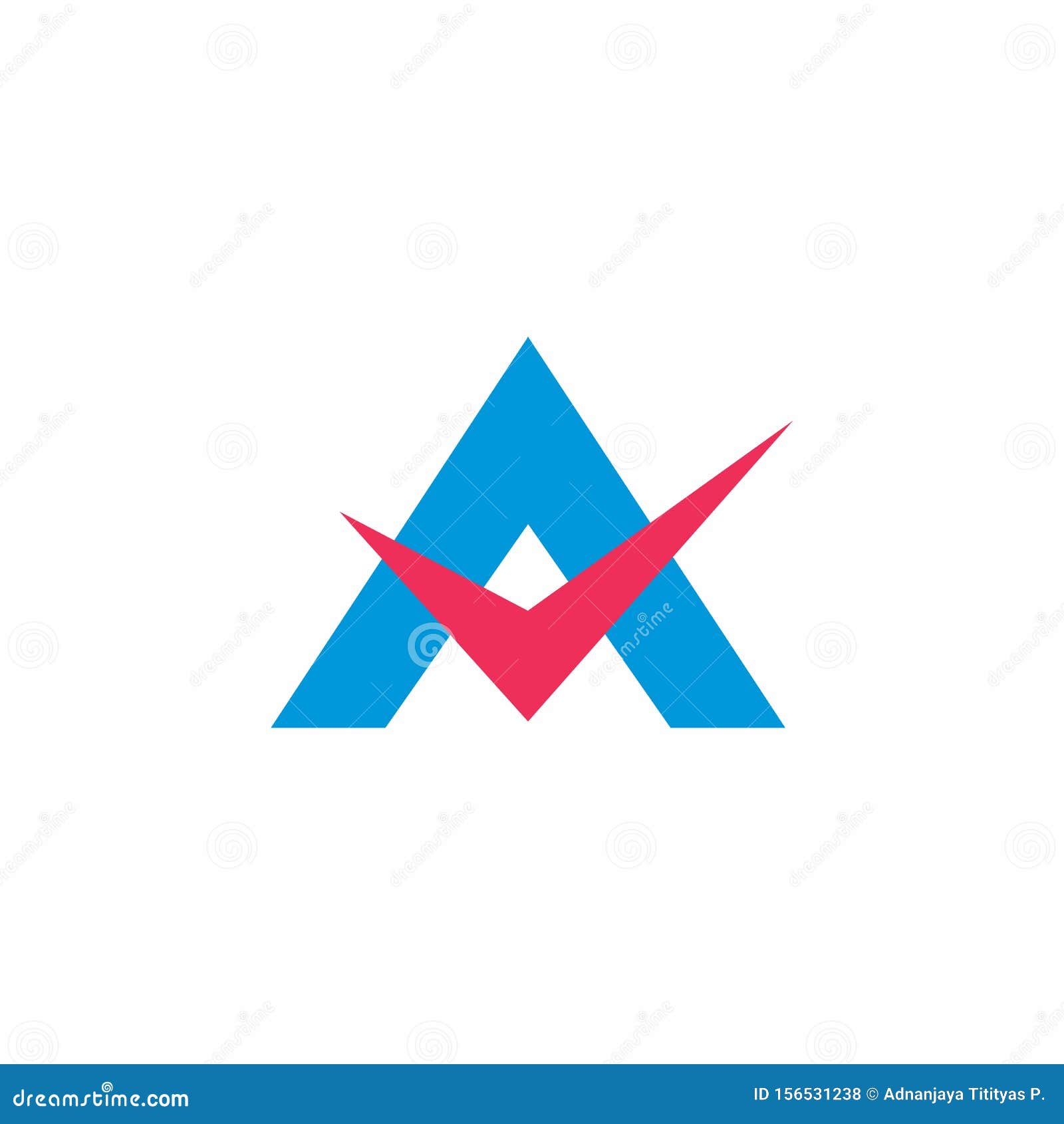 Letter Av Check Mark Design Logo Vector Stock Vector - Illustration of ...