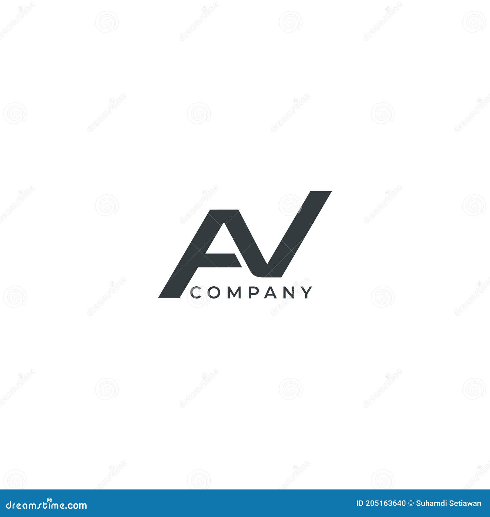 Letter AV Modern Company Logo Design Vector Template Stock Vector ...