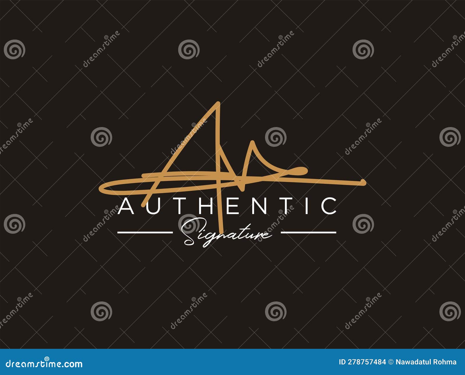Letter AV Signature Logo Template Vector Stock Vector - Illustration of ...
