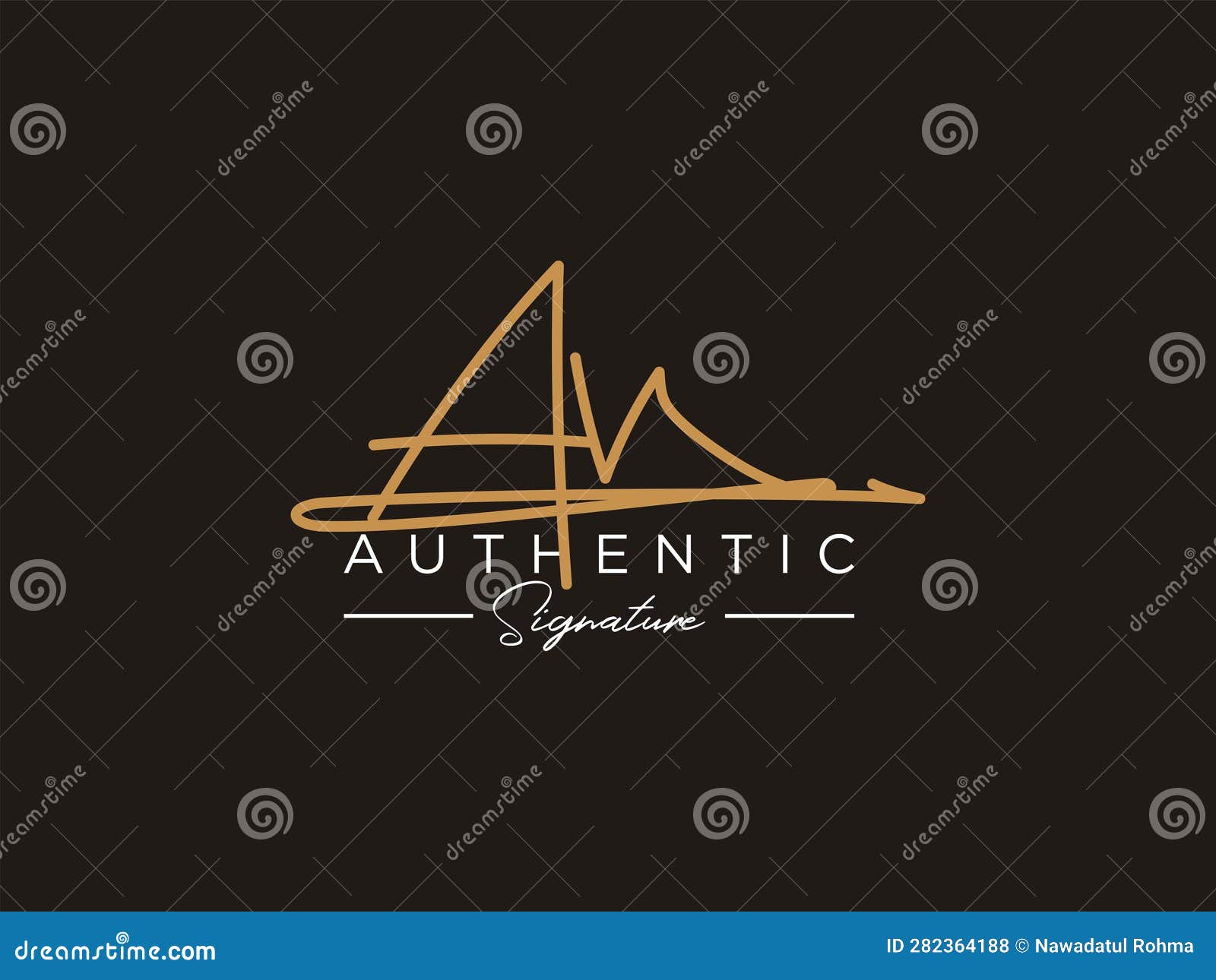 Letter AV Signature Logo Template Vector Stock Vector - Illustration of ...