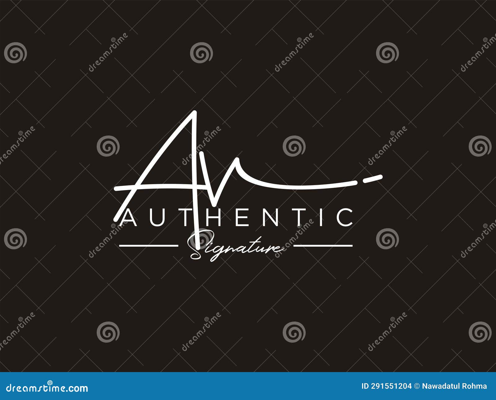 Letter AV Signature Logo Template Vector Stock Vector - Illustration of ...