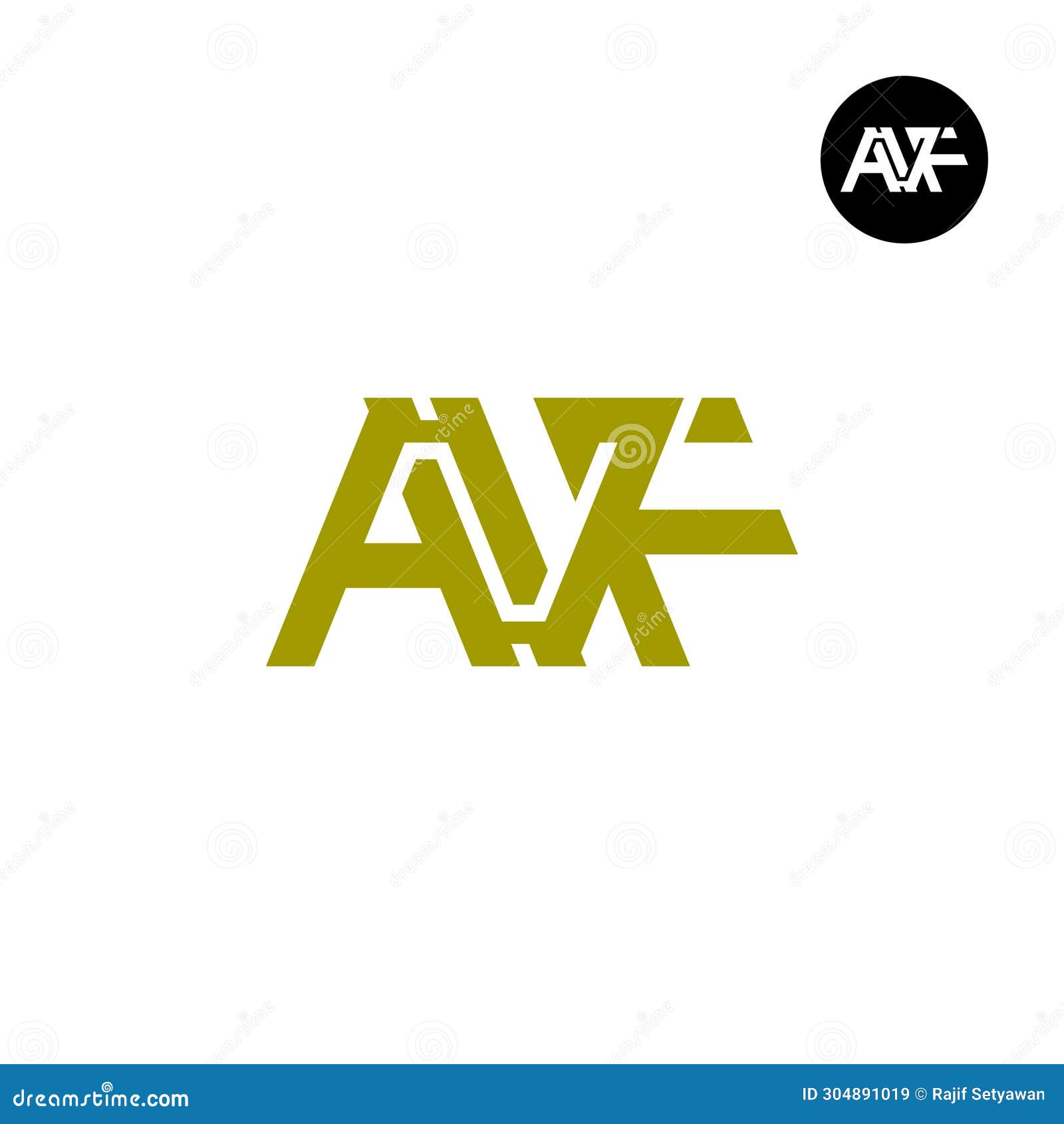 Letter AVF Monogram Logo Design Stock Vector - Illustration of ...