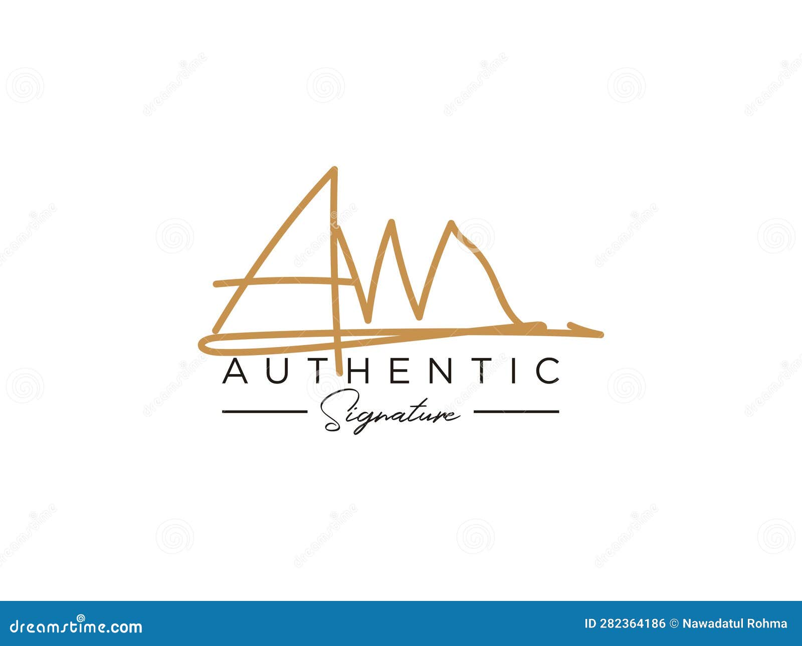 Letter AW Signature Logo Template Vector Stock Vector - Illustration of ...