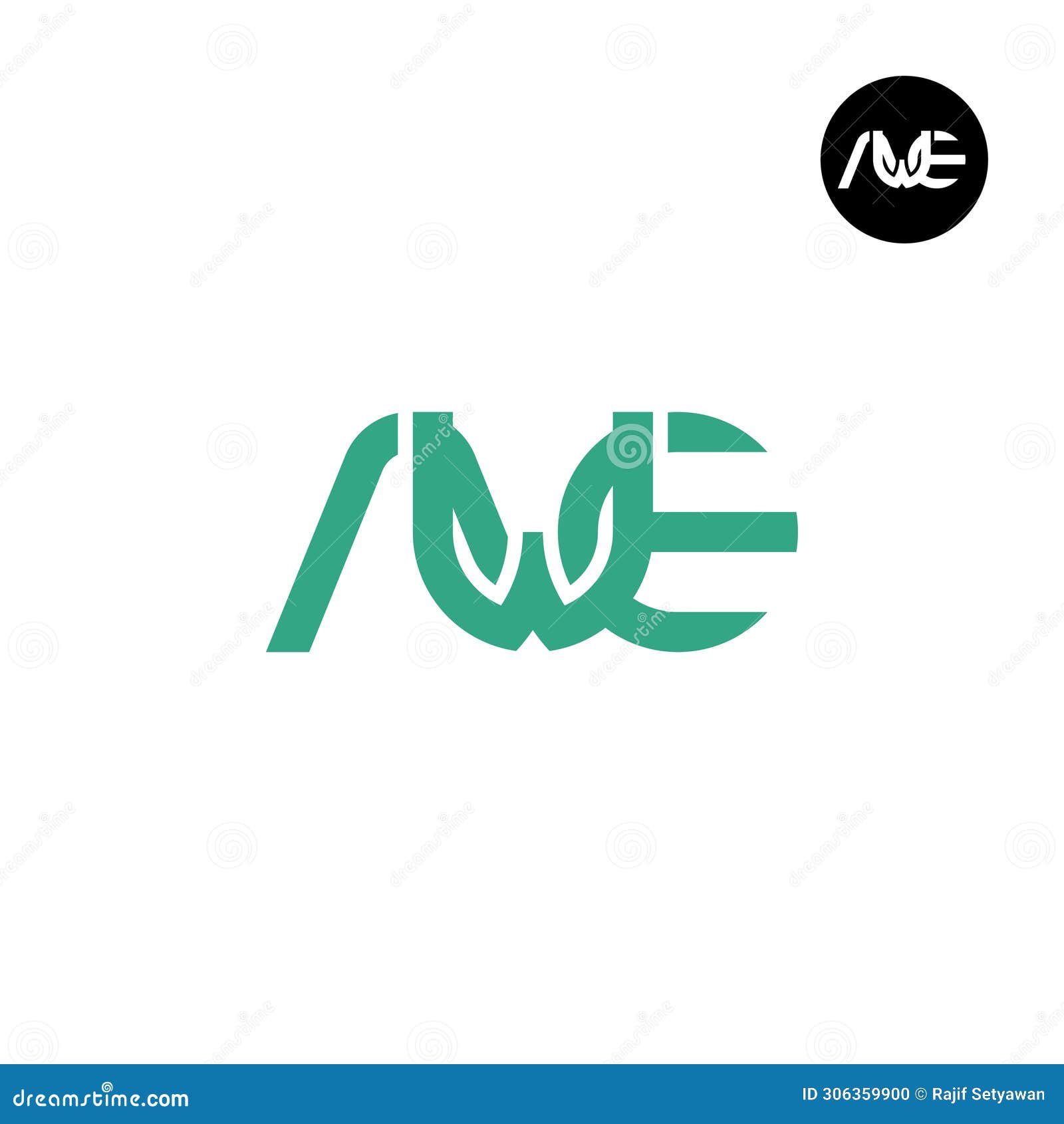 Letter AWE Monogram Logo Design Vector Illustration | CartoonDealer.com ...