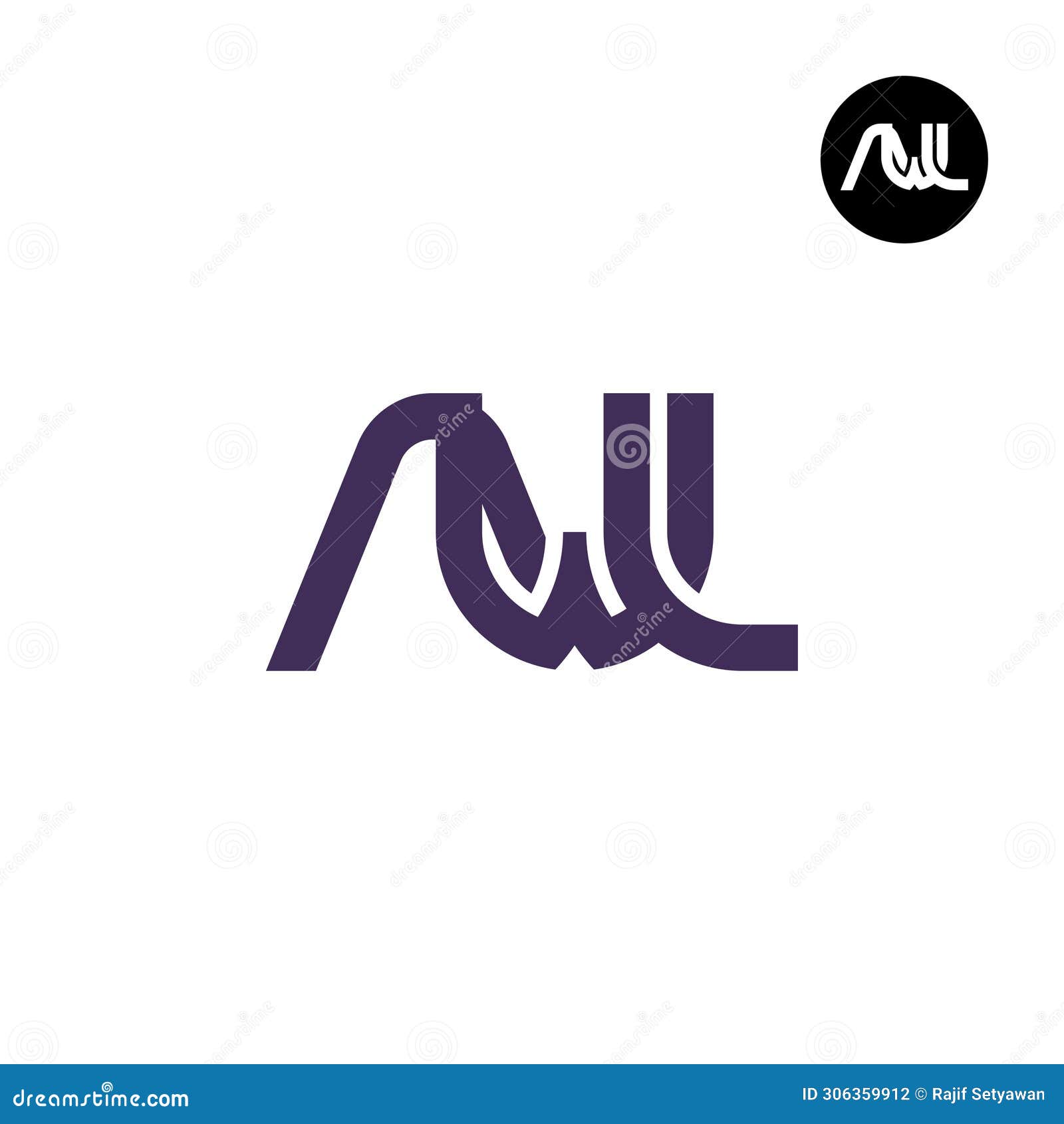 Letter AWL Monogram Logo Design Vector Illustration | CartoonDealer.com ...