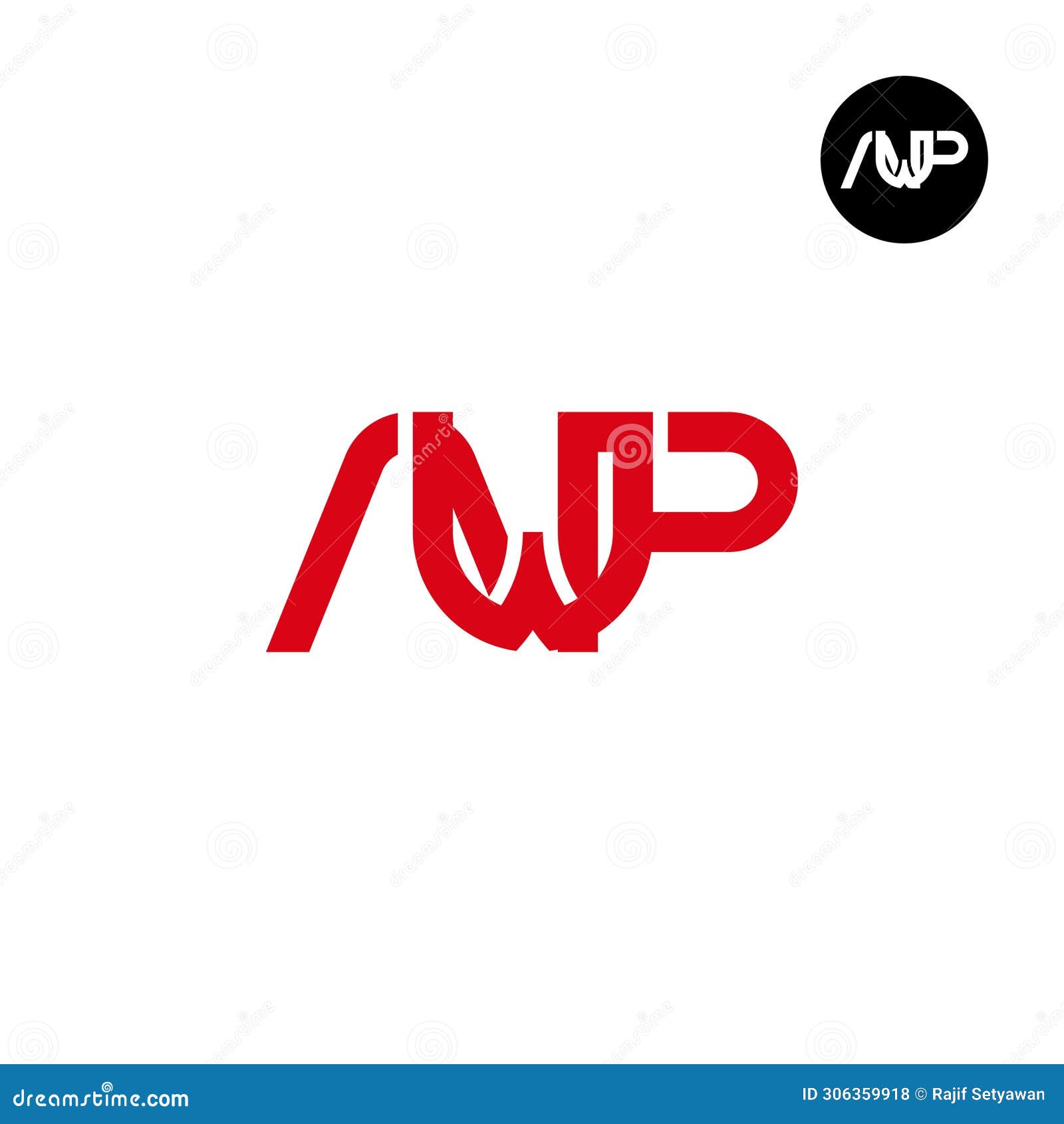 Letter AWP Monogram Logo Design Stock Vector - Illustration of business ...
