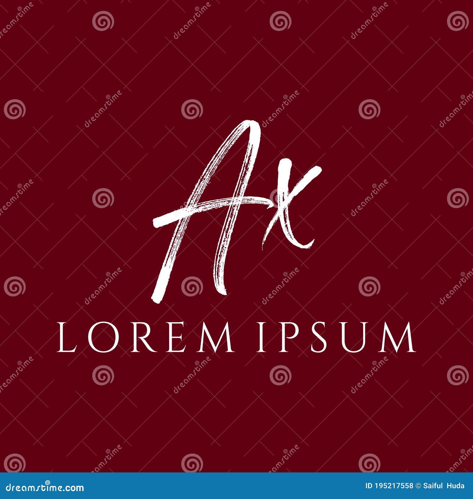 Letter AX Simple Monogram Logo Icon Design. Stock Vector - Illustration ...