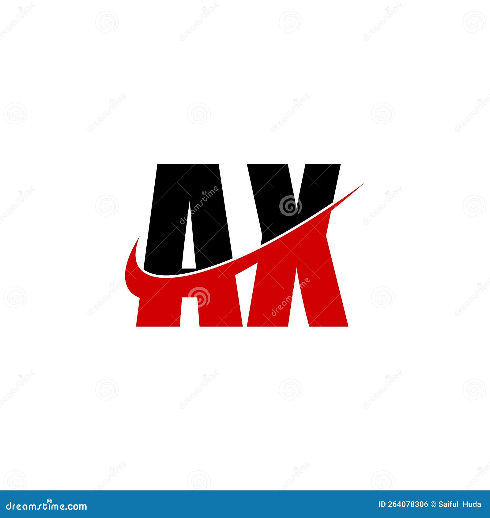 Letter AX Simple Monogram Logo Icon Design. Stock Vector - Illustration ...