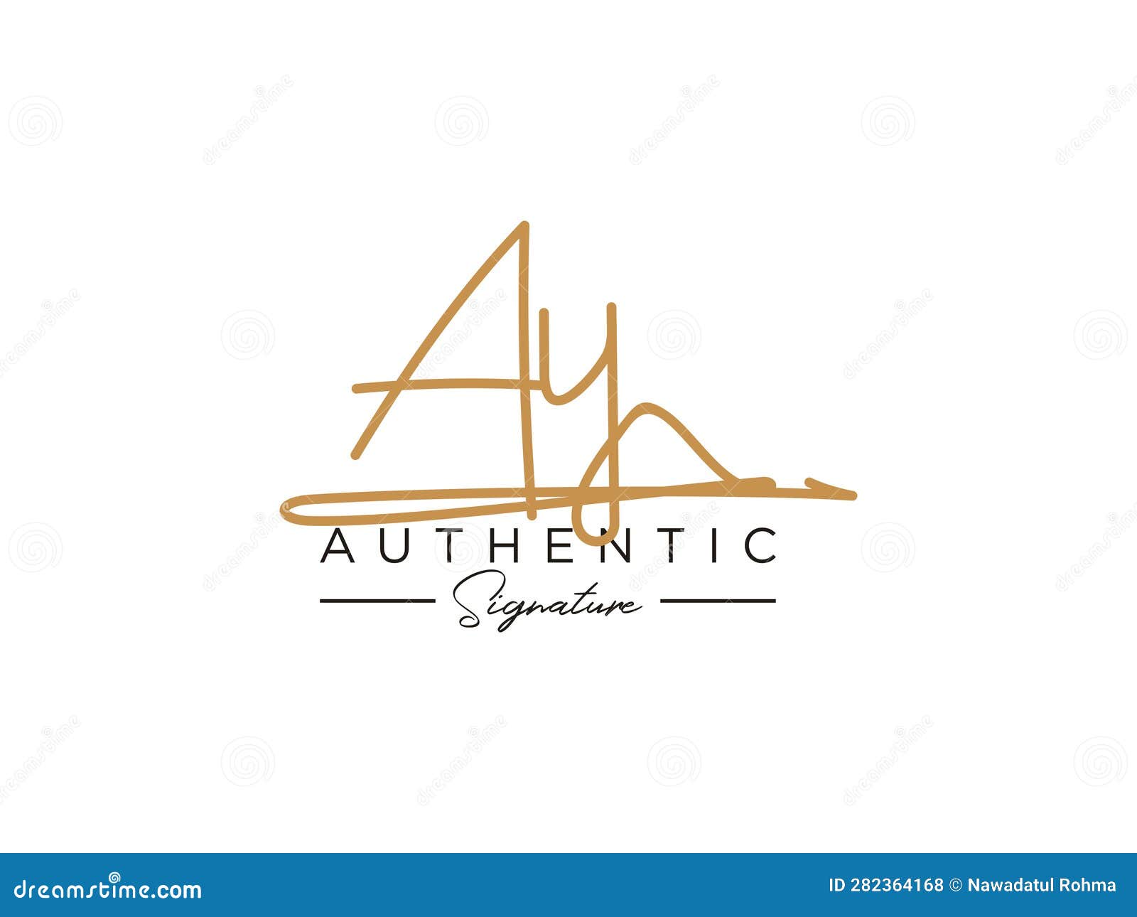 Letter AY Signature Logo Template Vector Stock Vector - Illustration of ...