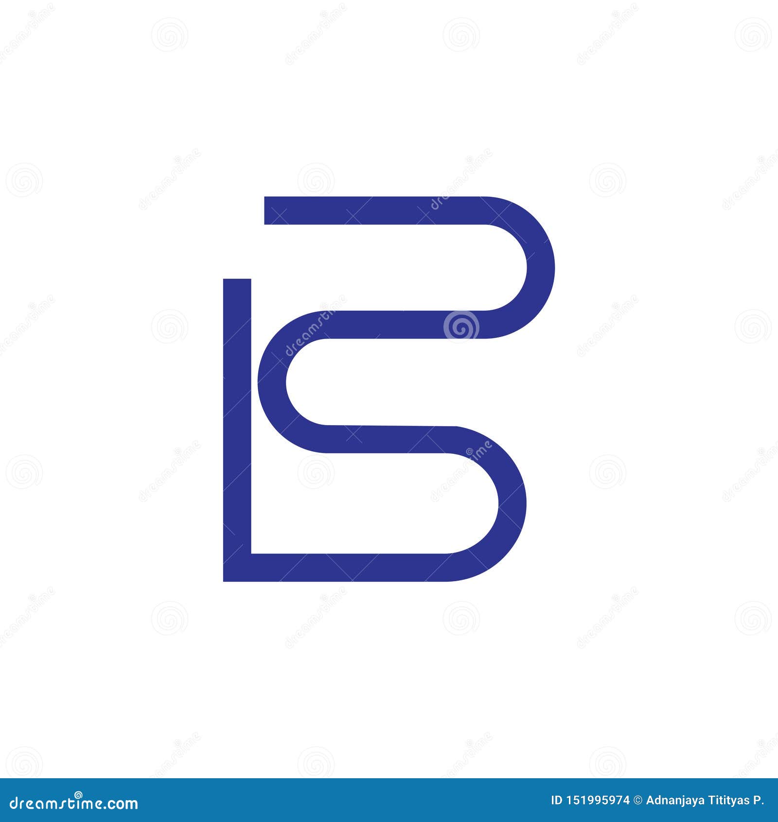 Letter B2 Abstract Line Logo Vector Stock Vector - Illustration of ...
