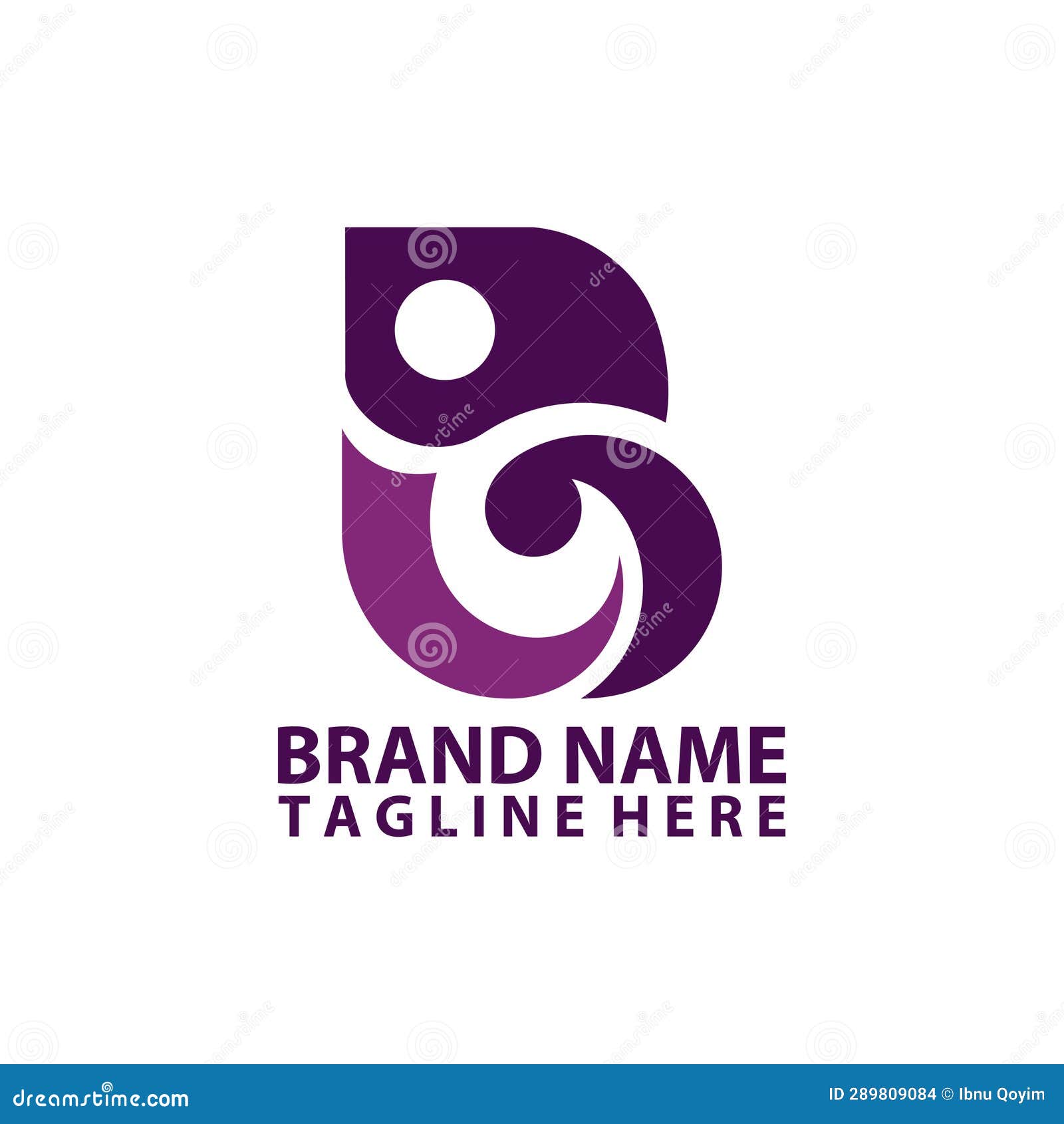 Letter B Abstract Lizard Logo Design Vector Stock Illustration ...