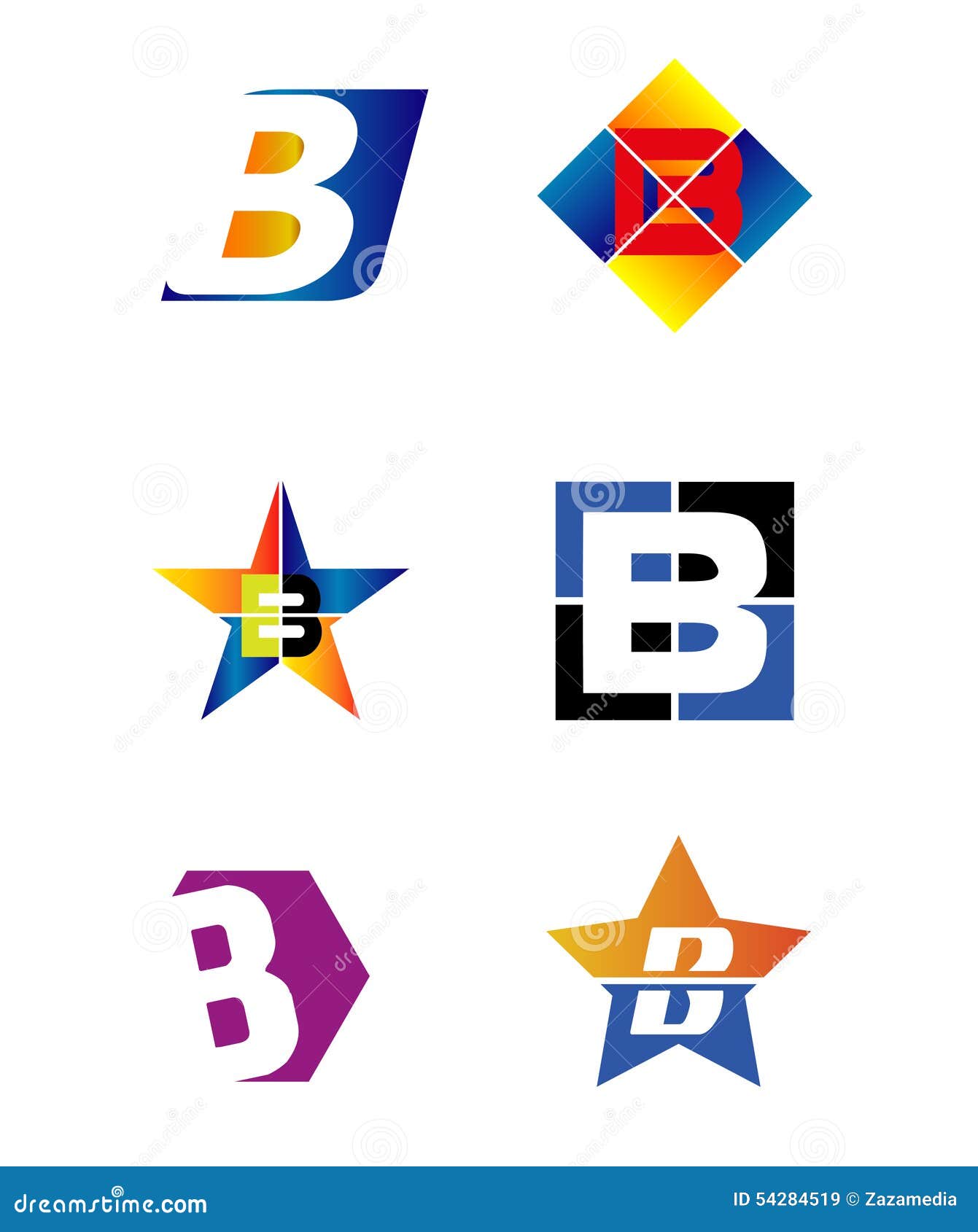 Letter B Alphabet Logo Vector Stock Vector - Illustration of editable ...