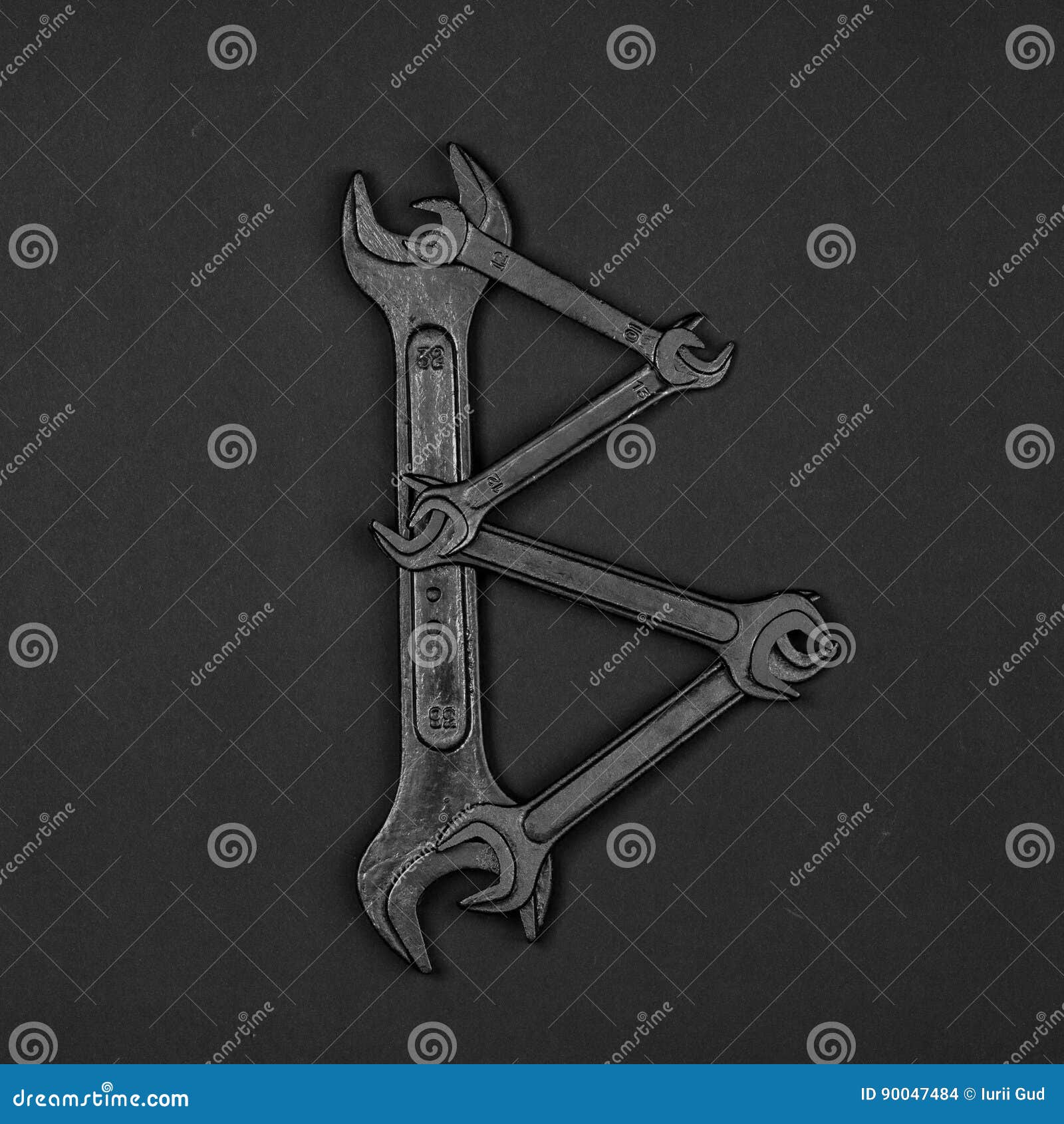 Letter B. Alphabet Made of Repair Tools Stock Photo - Image of font ...