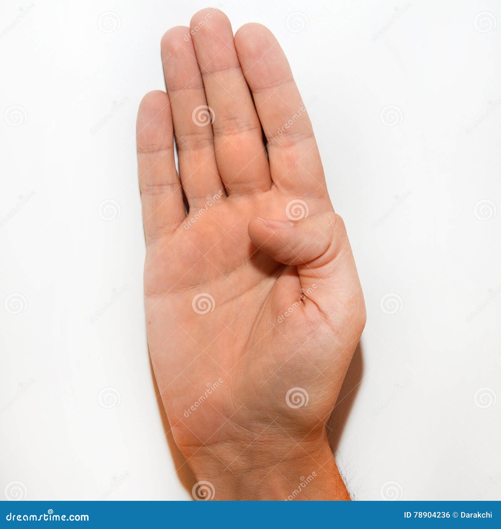 Letter B in American Sign Language (ASL) Stock Photo - Image of ...