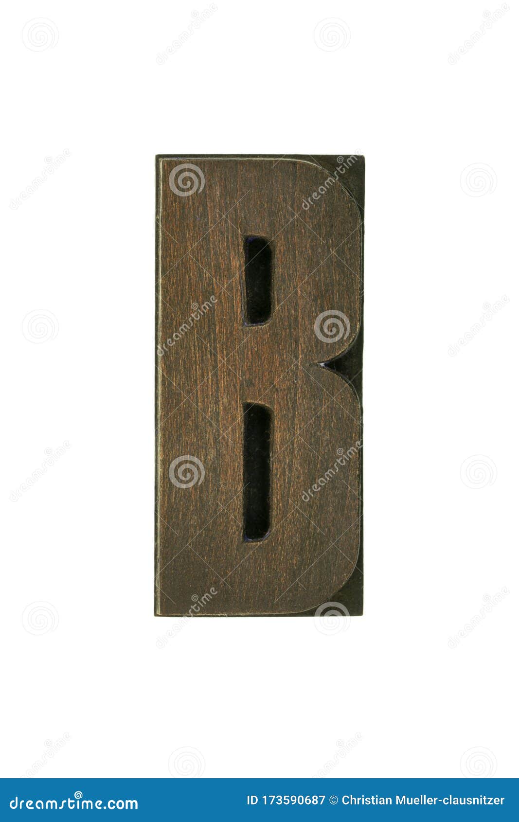 Letter B as a retro type stock image. Image of press - 173590687