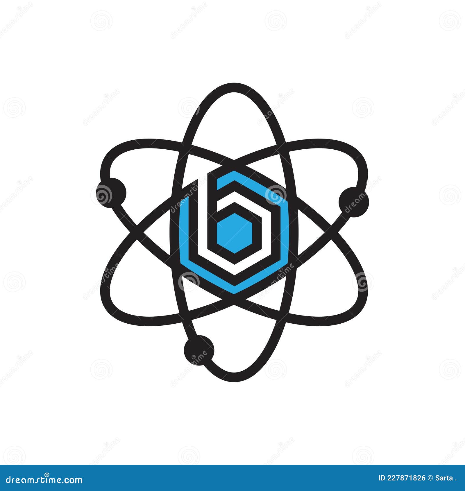 Letter L Atom Connectivity Logo. Usable For Business, Science ...